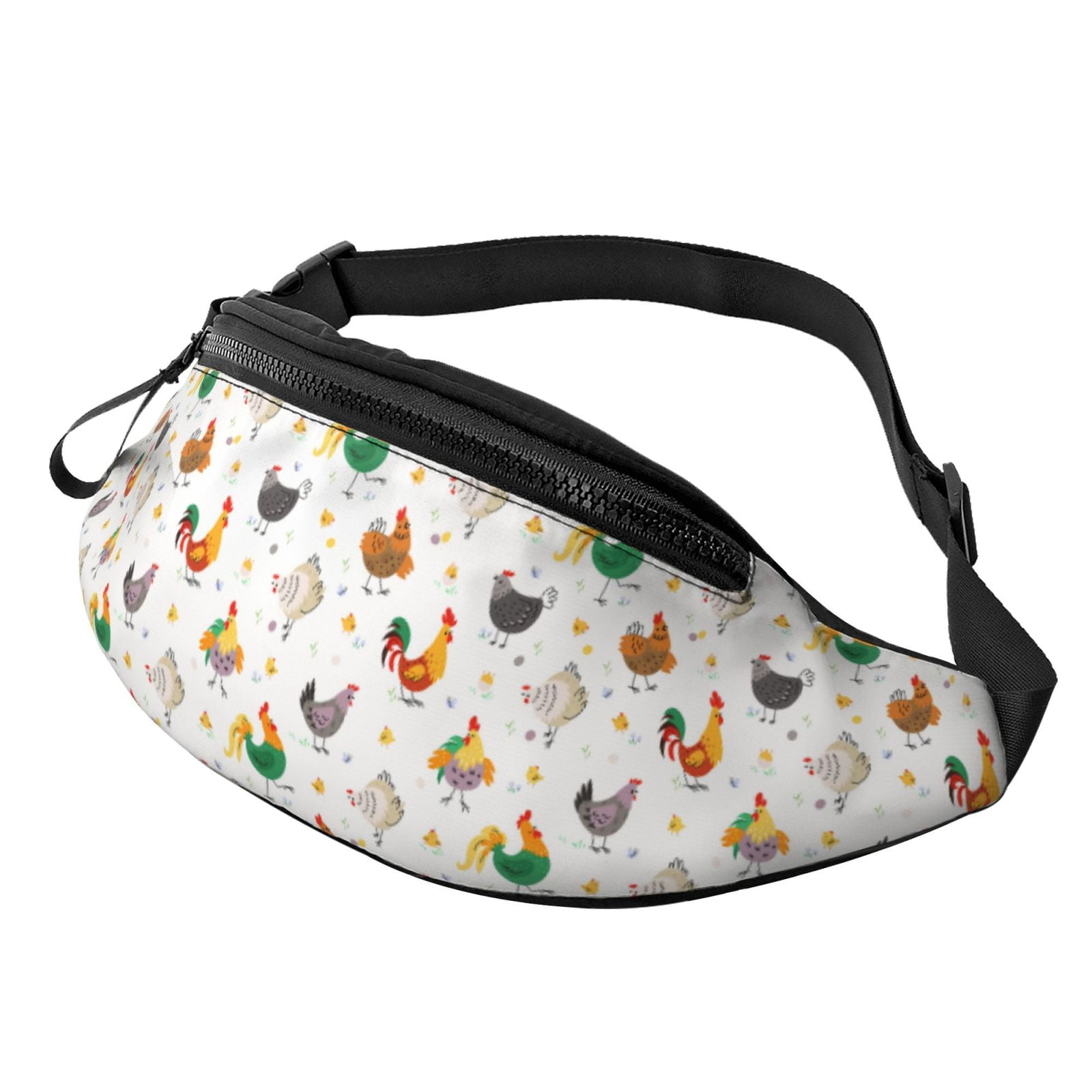 Colorful Cartoon Cute Chicken Fanny Packs Waist Bag Crossbody Bags for ...
