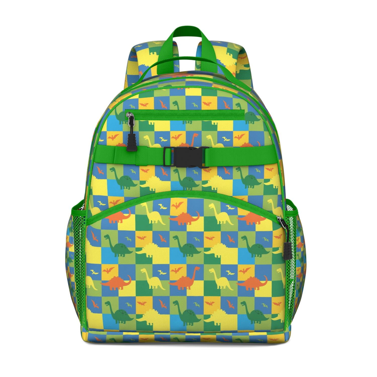 Colorful Cartoon Dinosaurs FlyingReptiles Pattern Backpack for School ...