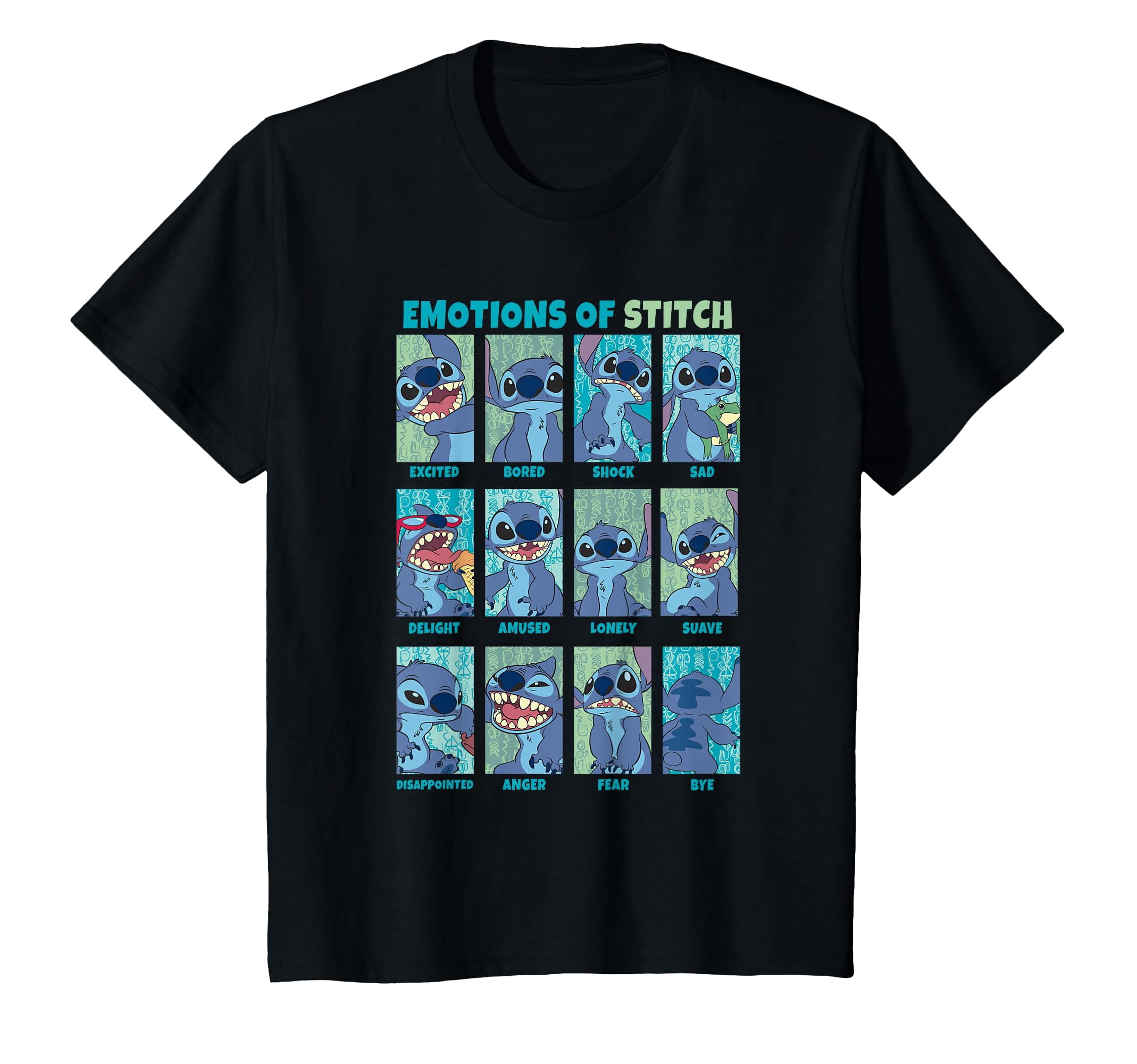 Colorful Cartoon Emotions Graphic T-Shirt for Fun and Expressive ...