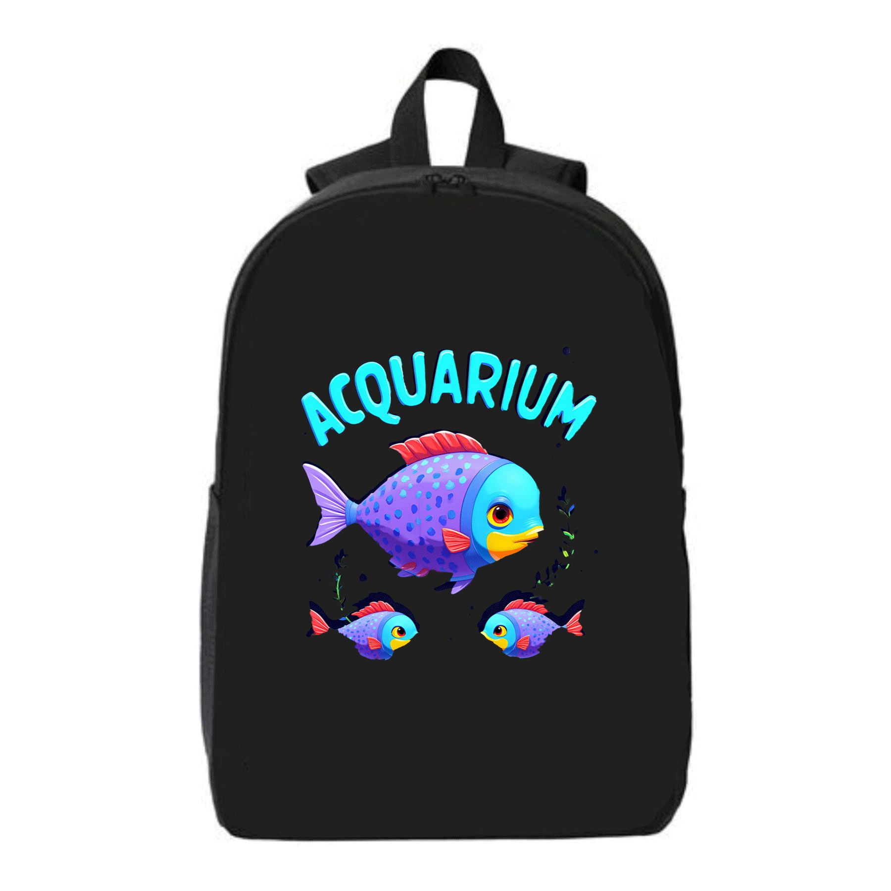 Colorful Cartoon Fish Design Laptop Backpack - Fits 15 " Laptop & iPad ...