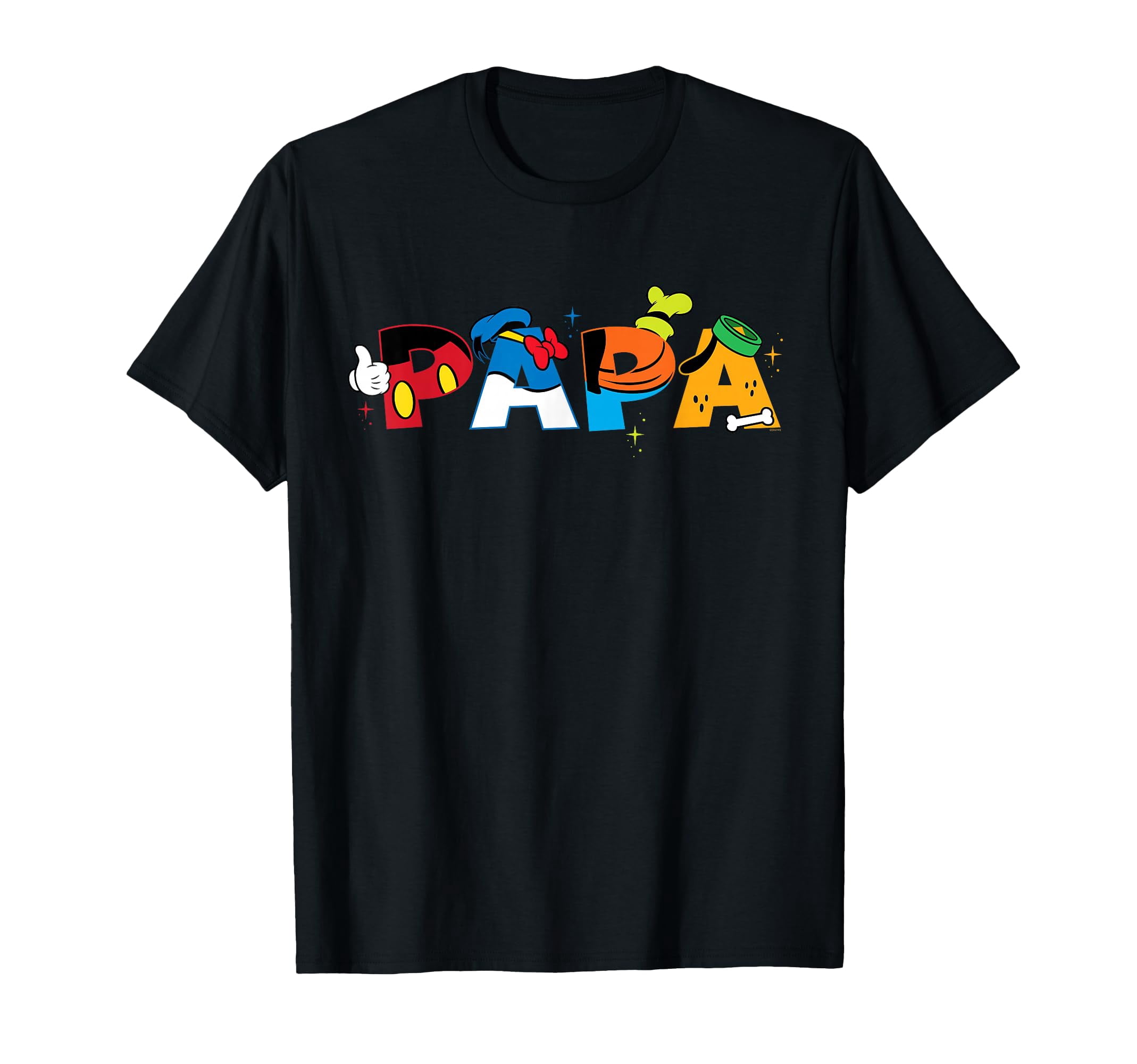 Colorful Cartoon Mouse Papa T-Shirt for Father's Day Birthday ...