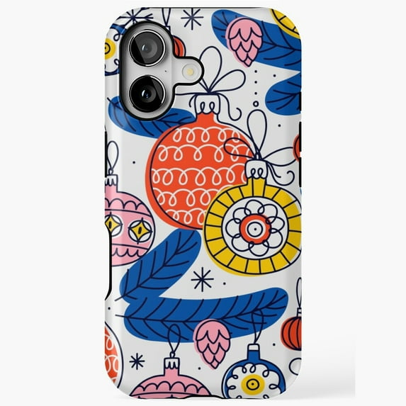 Colorful Cartoon Ornament Festive Christmas Pattern Case for iPhone 17 ...