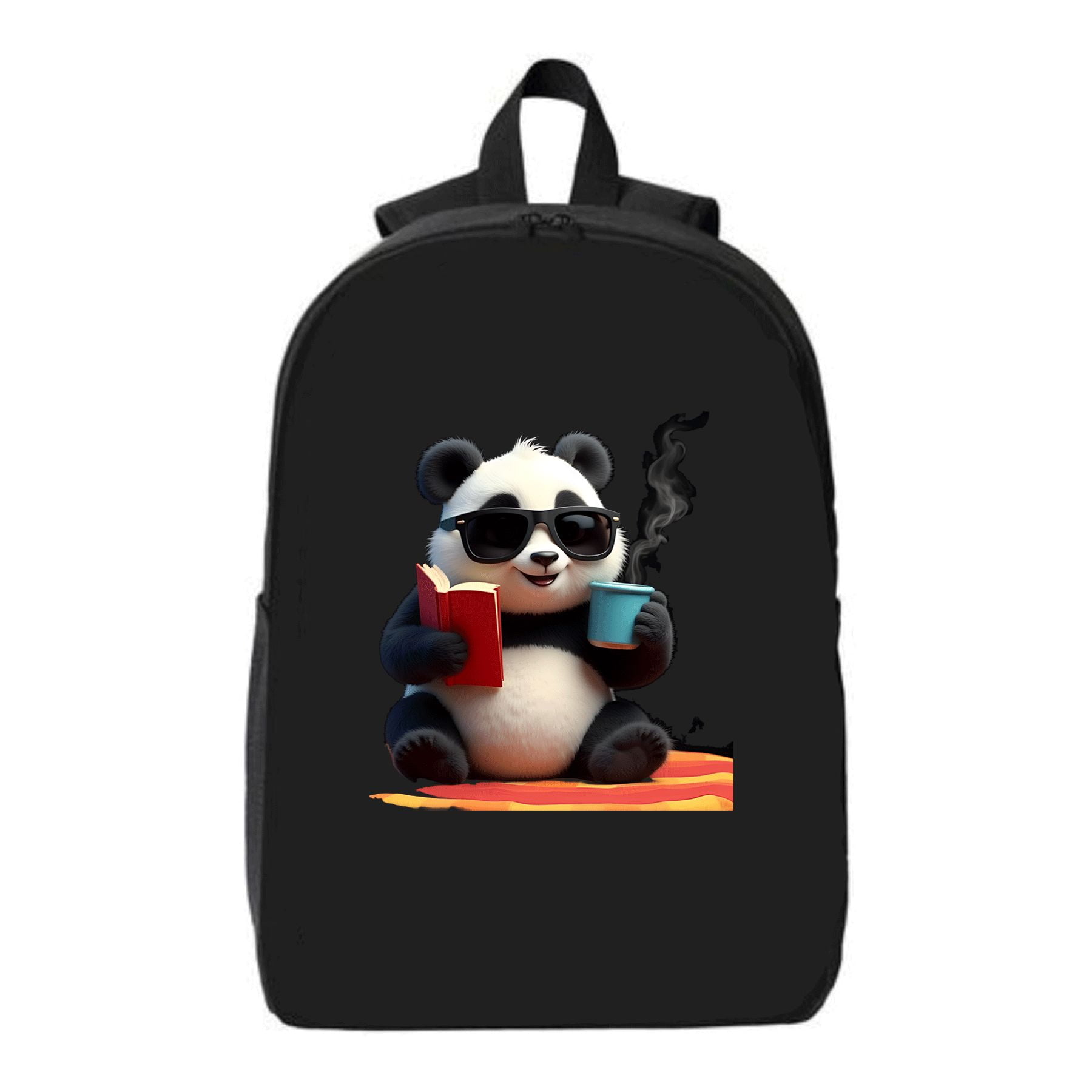 Colorful Cartoon Panda Laptop Backpack - Fits 15 " Laptop & iPad Cozy ...