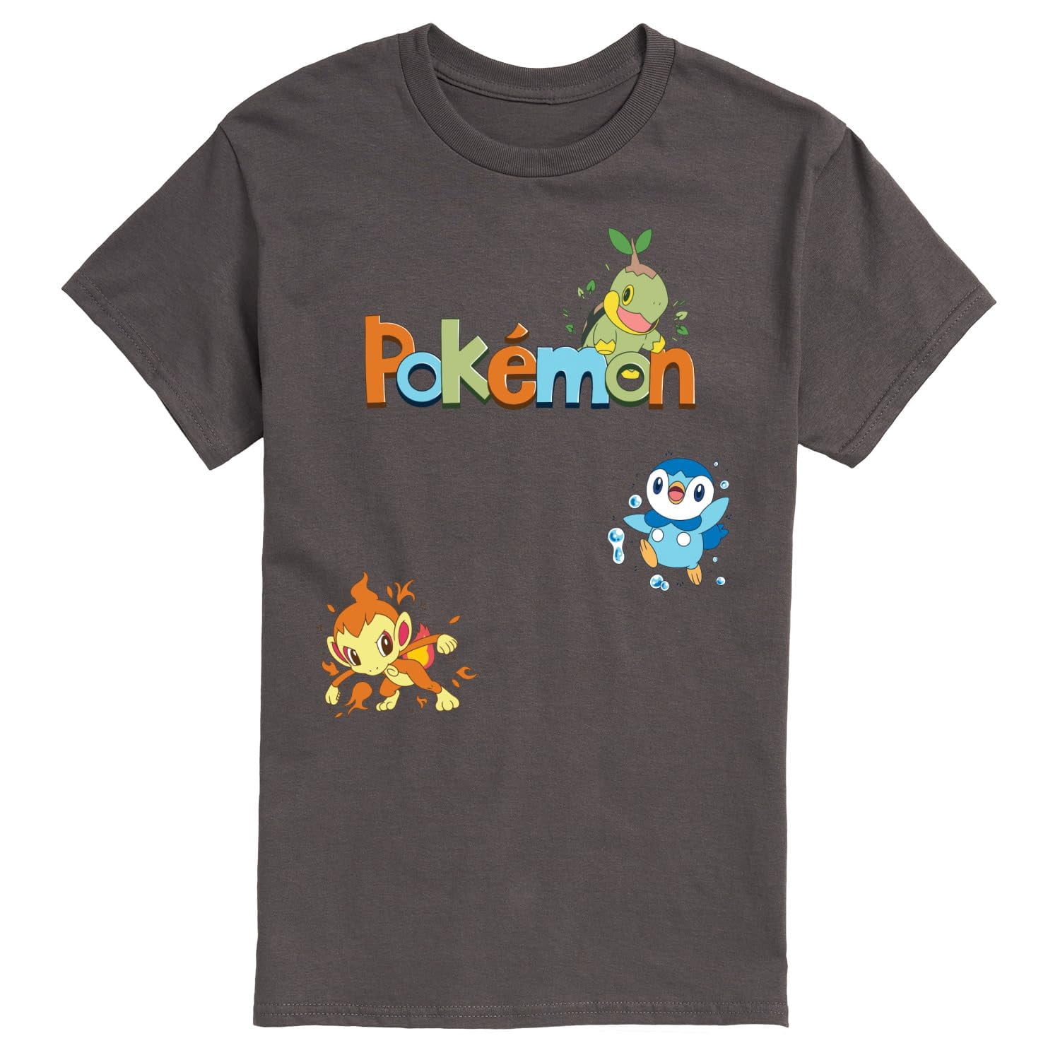 Colorful Cartoon Pokémon Characters Men's Short Sleeve T-Shirt for Fun ...