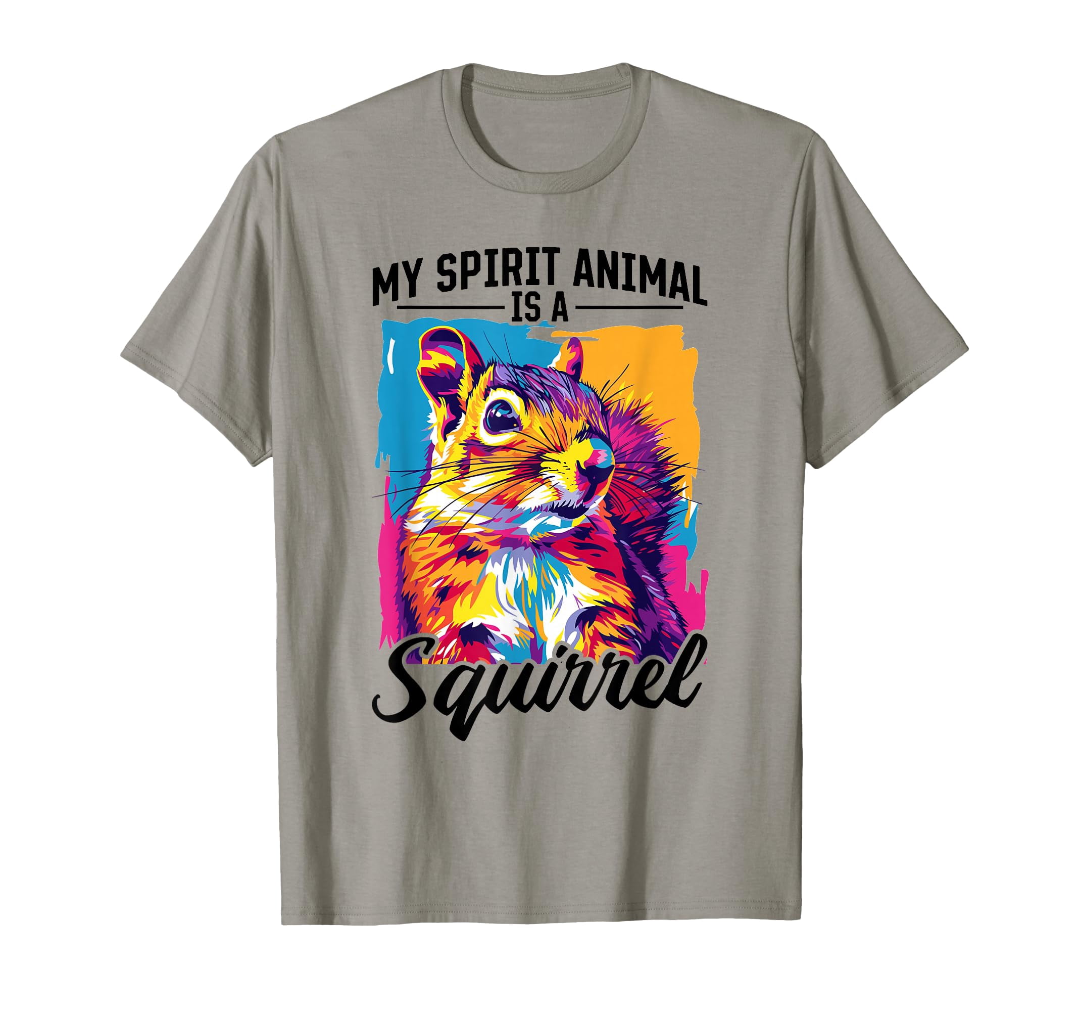Colorful Cartoon Squirrel T-Shirt - Perfect for Animal Lovers and Fun ...