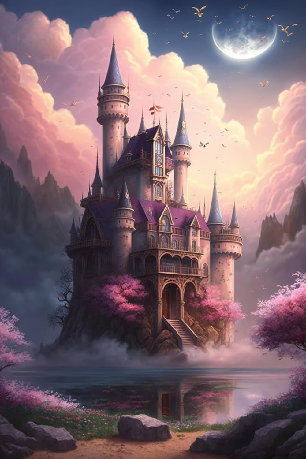 Colorful Castle Puzzles for Adults 300 Piece，Relaxing Entertainment ...