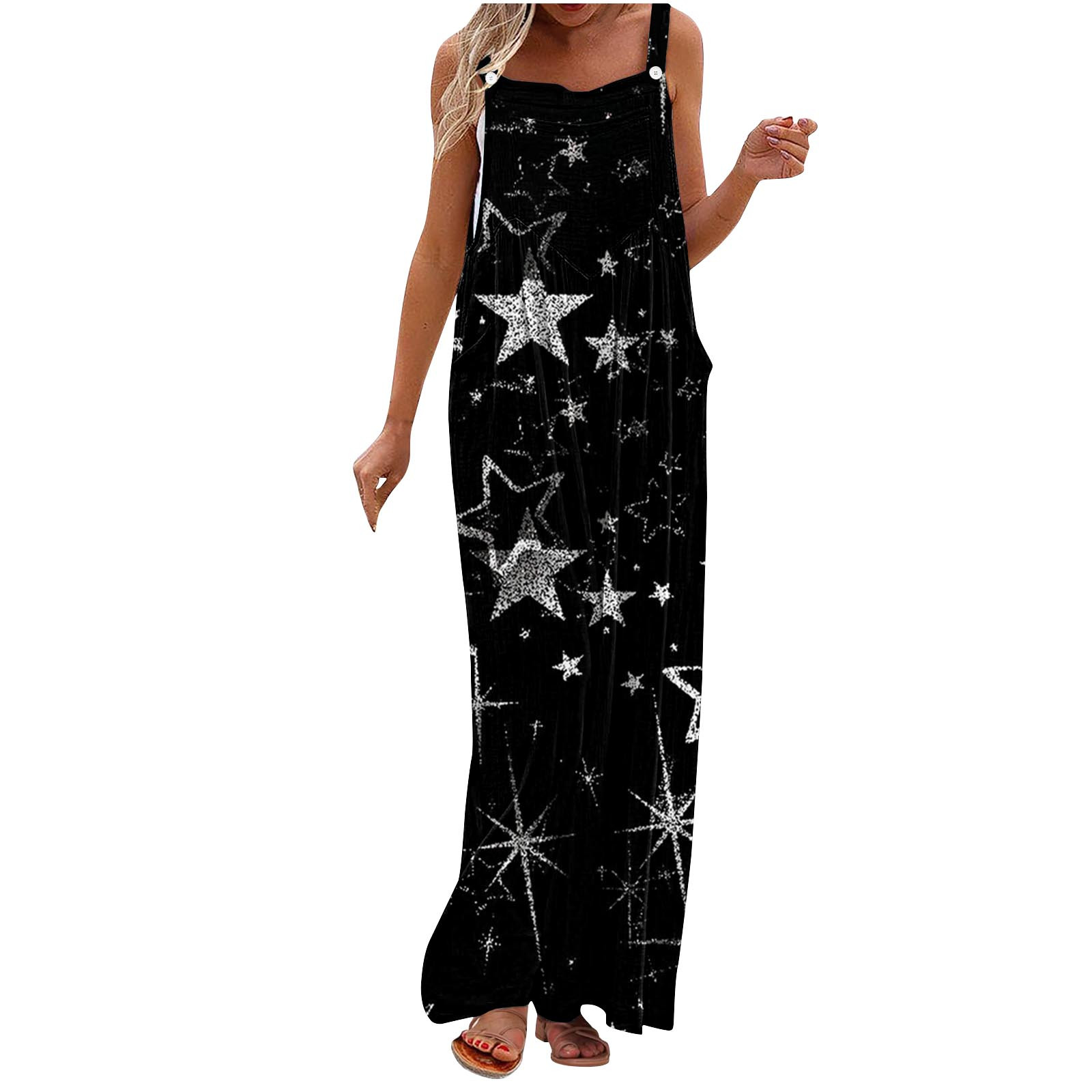 Colorful Casual Pants for Ladies Fall Summer Faux Linen Star Graphic ...