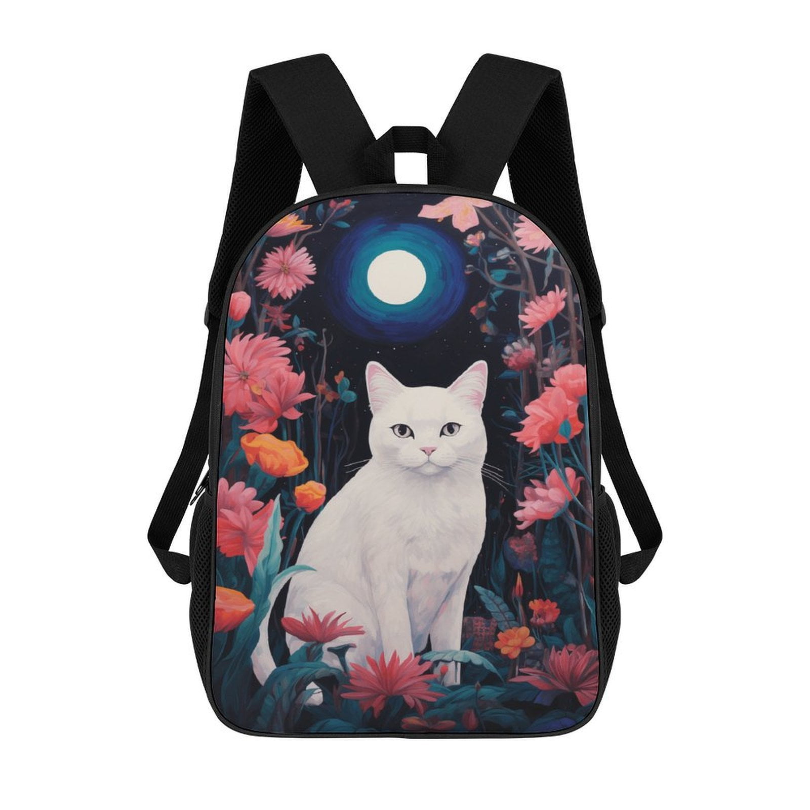Colorful Cat Backpacks For Teenagers Backpacks 17 Inch Backpack Bag ...