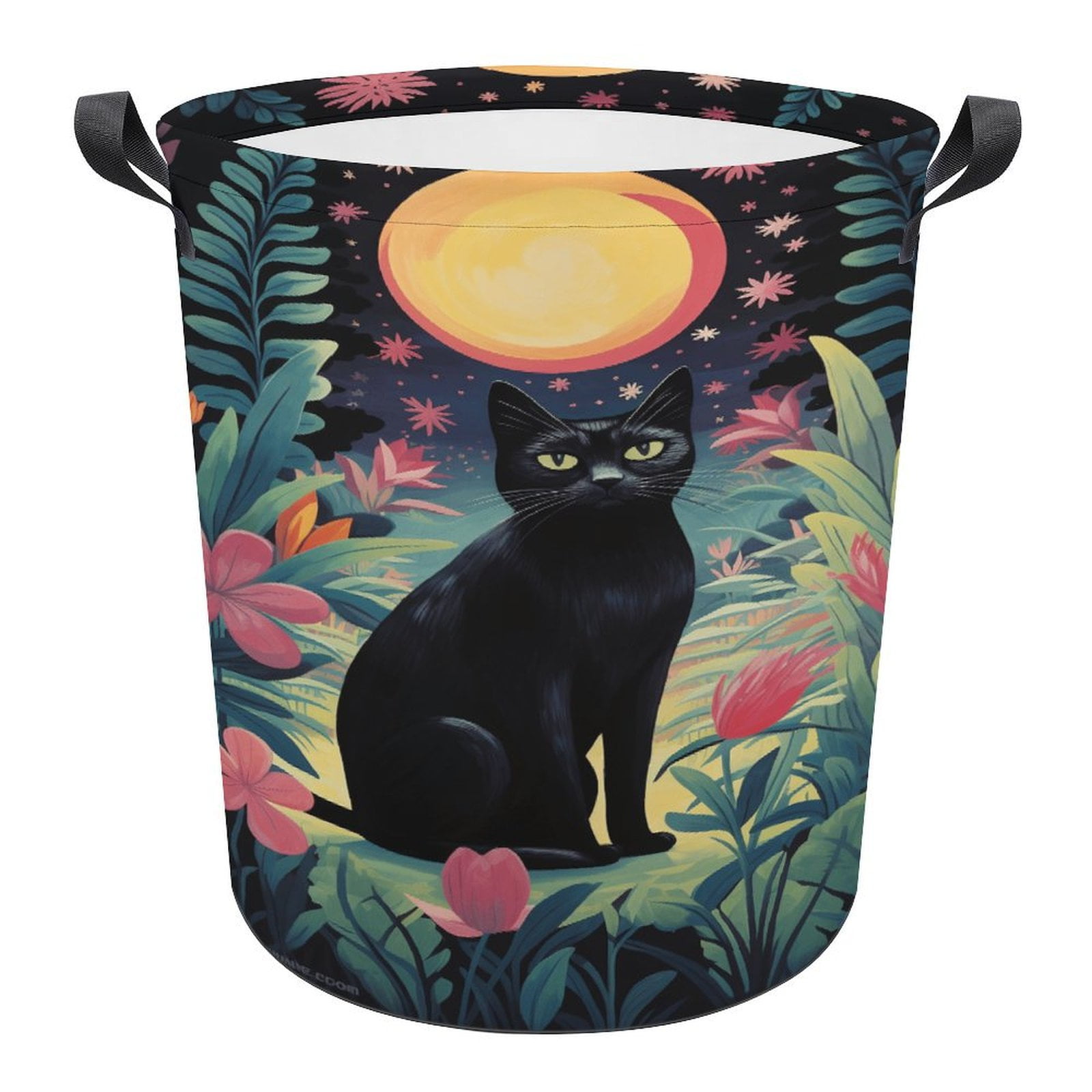 Colorful Cat Laundry Basket Foldable Physical Culture Clothes Hamper ...