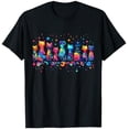 Colorful Cat Lover Artwork T-Shirt - Cute 80s Inspired Design for Cat ...