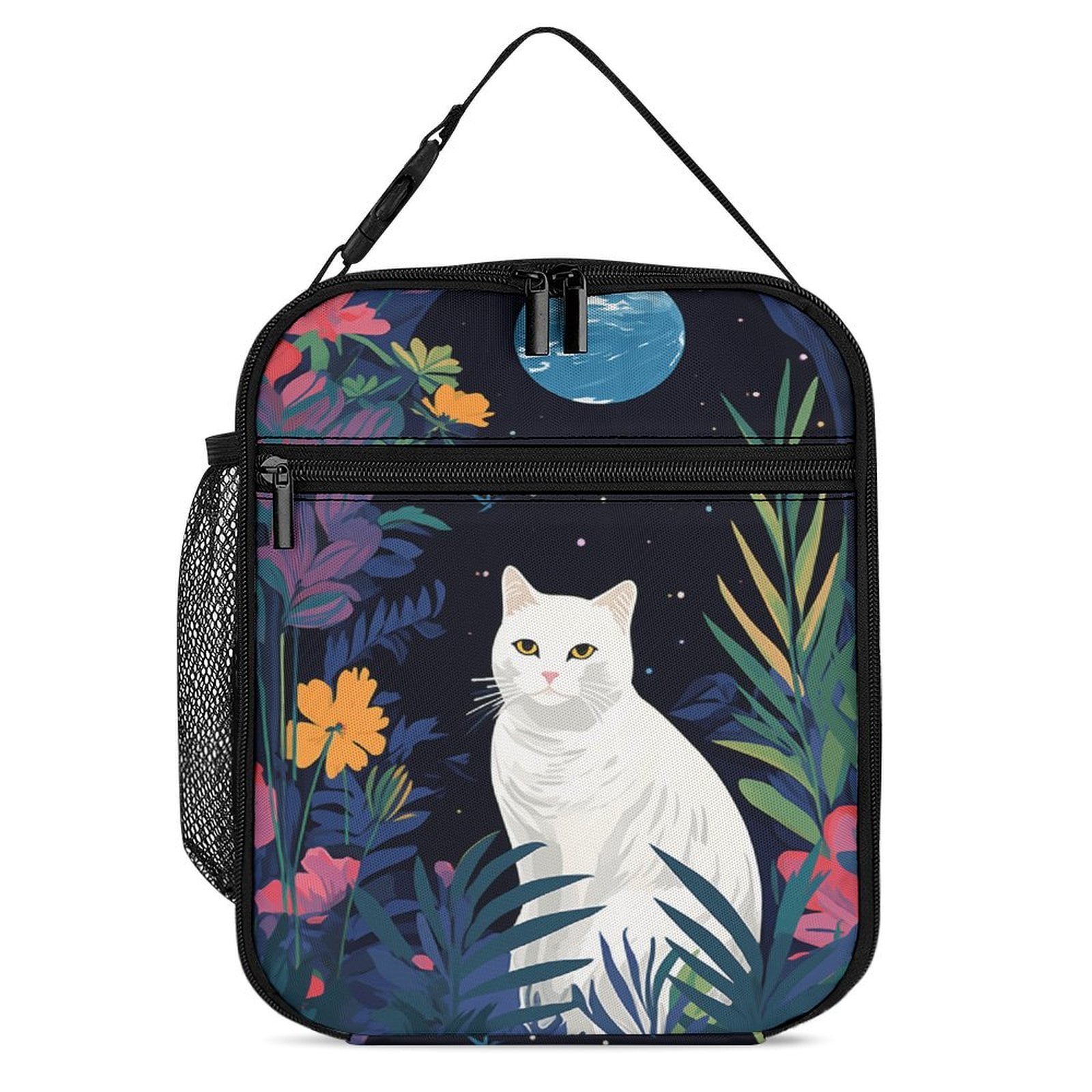 Colorful Cat Lunch Bag For Men Women Reusable Lunch Box Insulated ...