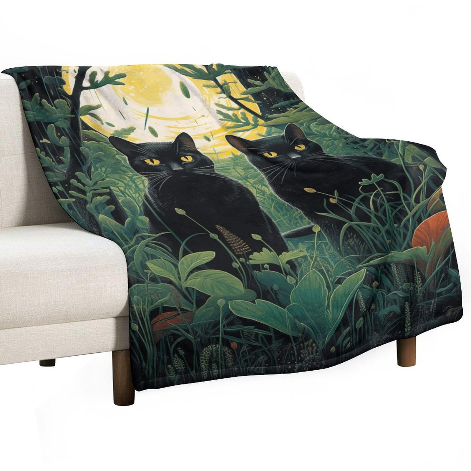 Colorful Cat Throw Blanket Soft Plush Blanket Bedroom Bedspread Home ...