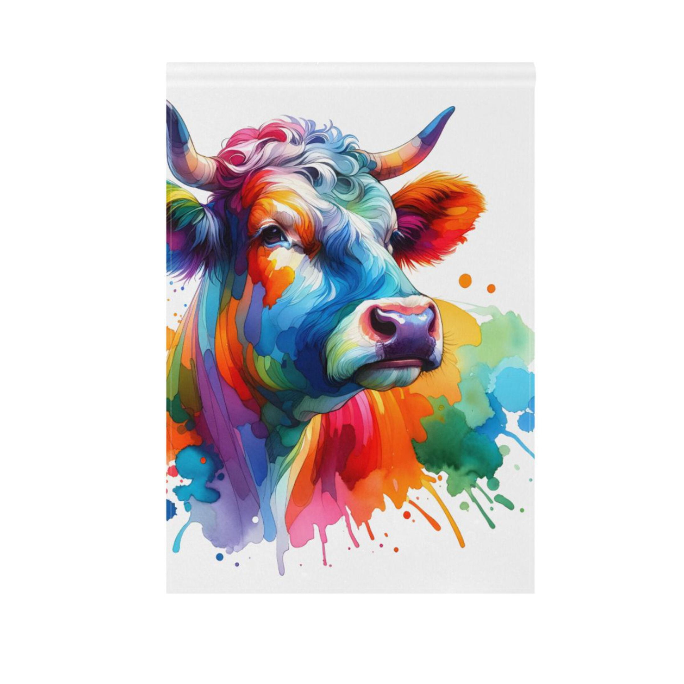 Colorful Cattle Garden Flag 28"x40" Double-Sided Yard Flags for Outside ...