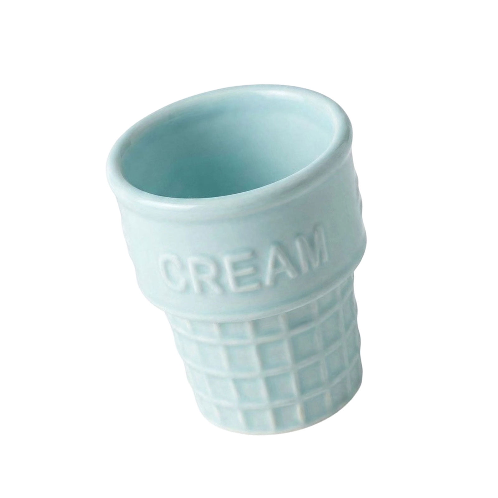 Colorful Ceramic Dessert Cup With Sweet Cone Shape Sundae Dessert ...