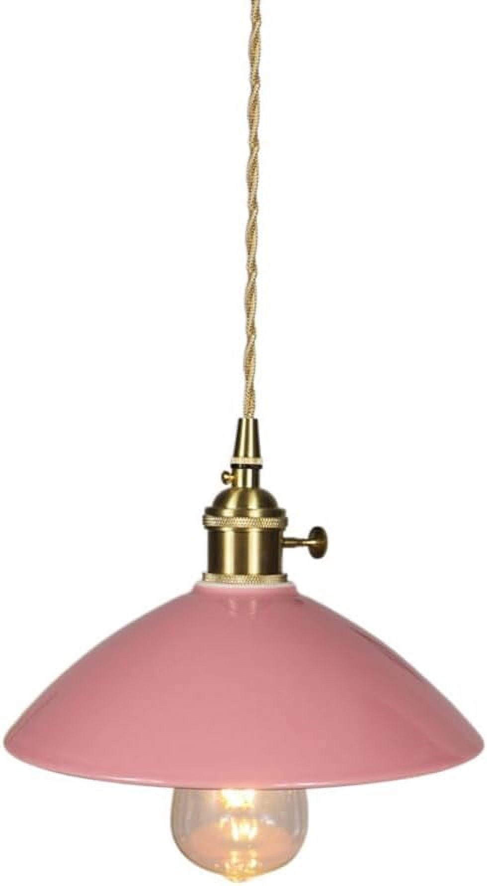 Colorful Ceramic Pendant Light with Switch, Rustic Farmhouse Pendant ...