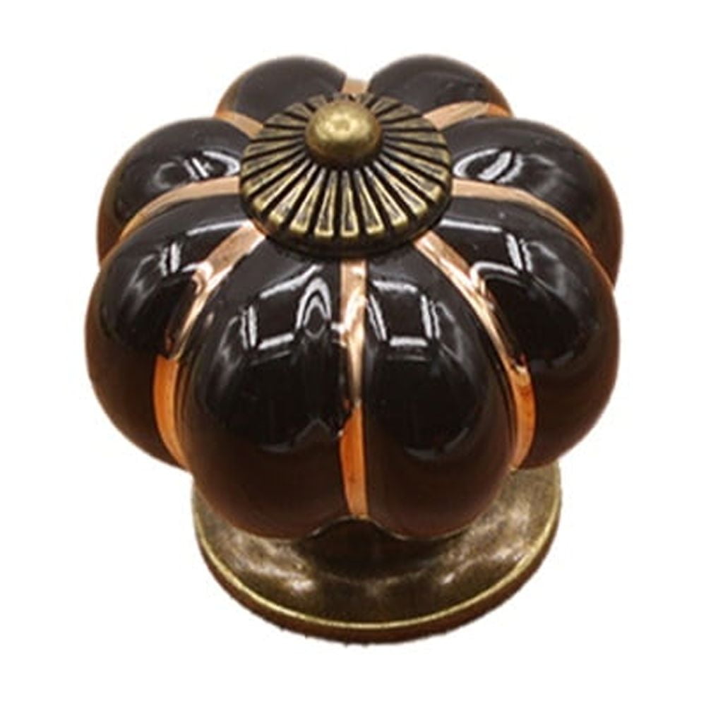 Colorful Ceramic Pumpkin Handle Furniture Cabinet Door Handle Cartoon ...