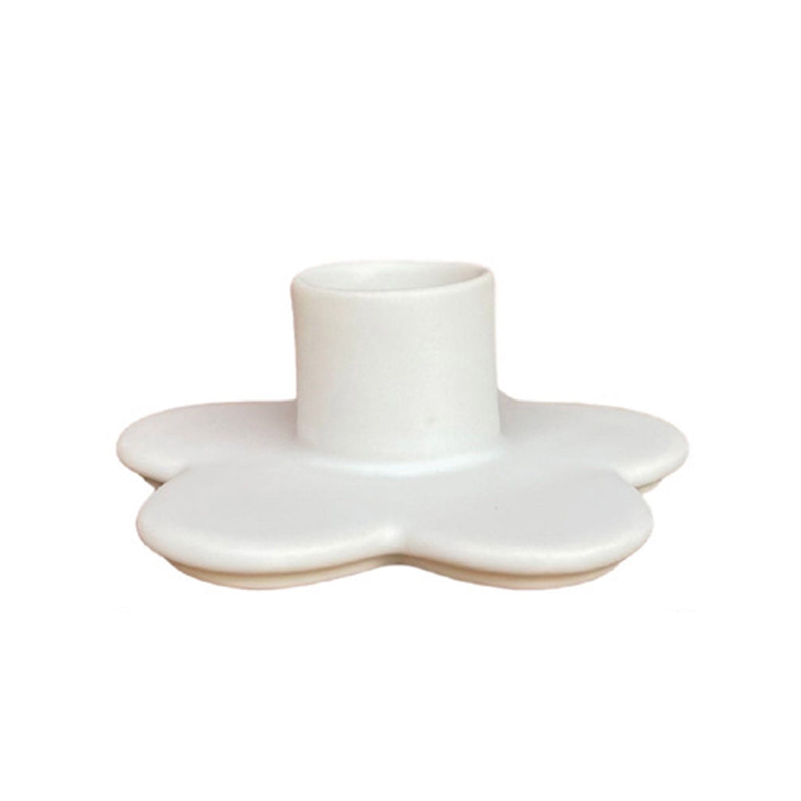 Colorful Ceramics Flower Shape Taper Candlestick Stand Floral Holder ...