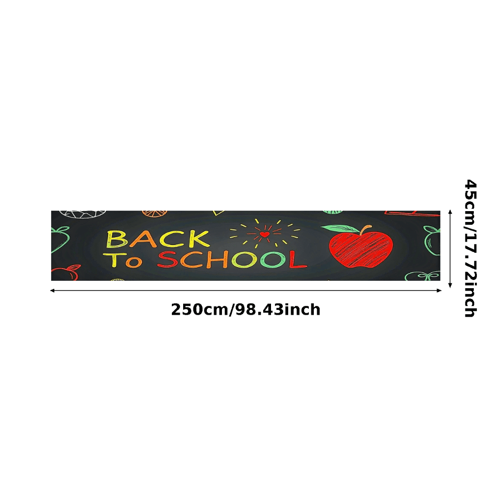 Colorful Chalk Style Back to School Banner Background Party Decorations ...
