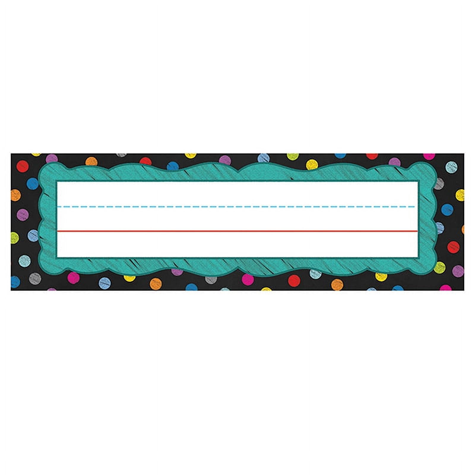 Colorful Chalkboard Nameplates [Misc. Supplies] Carson-Dellosa ...