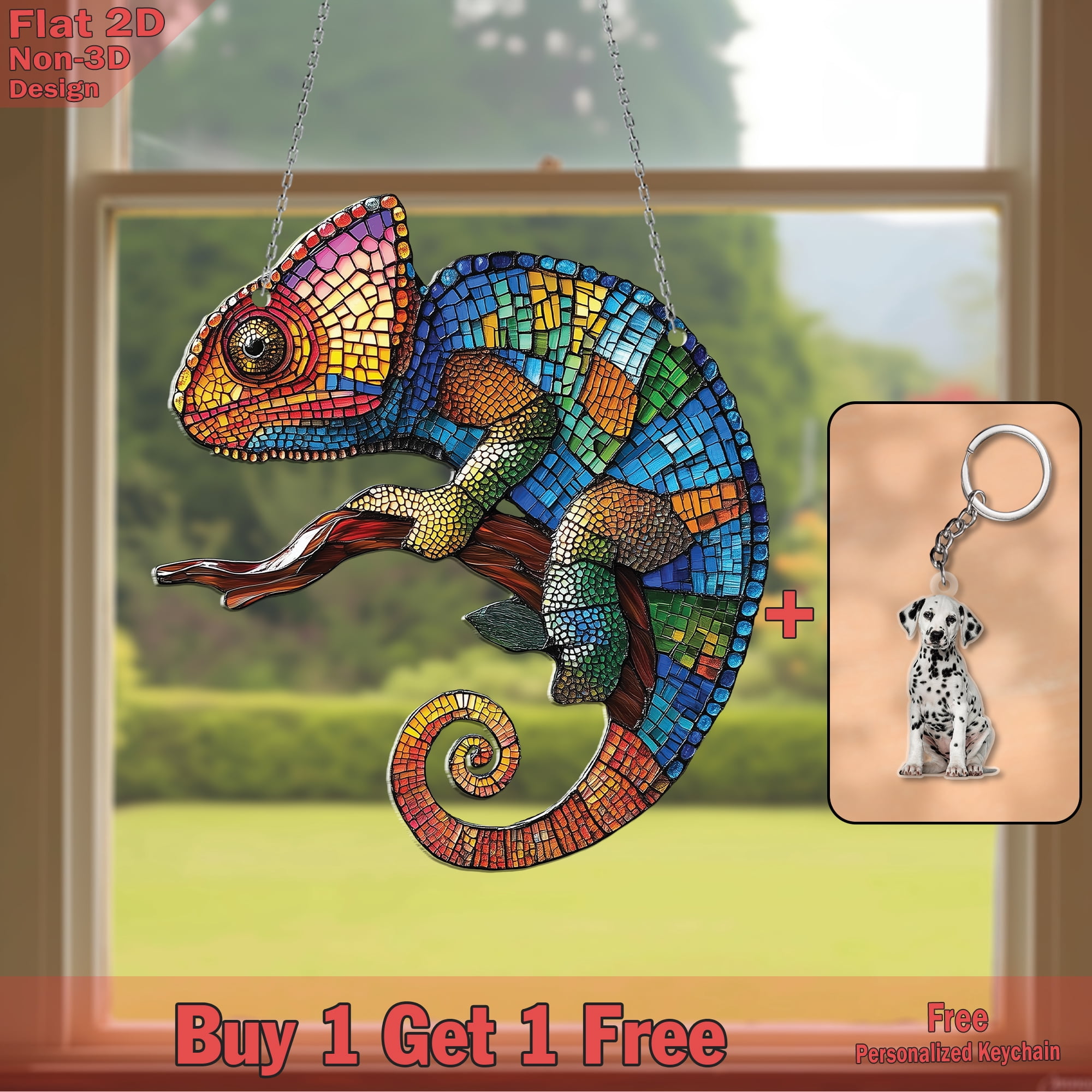 Colorful Chameleon Design with Stunning Mosaic Patterns, Perfect for ...