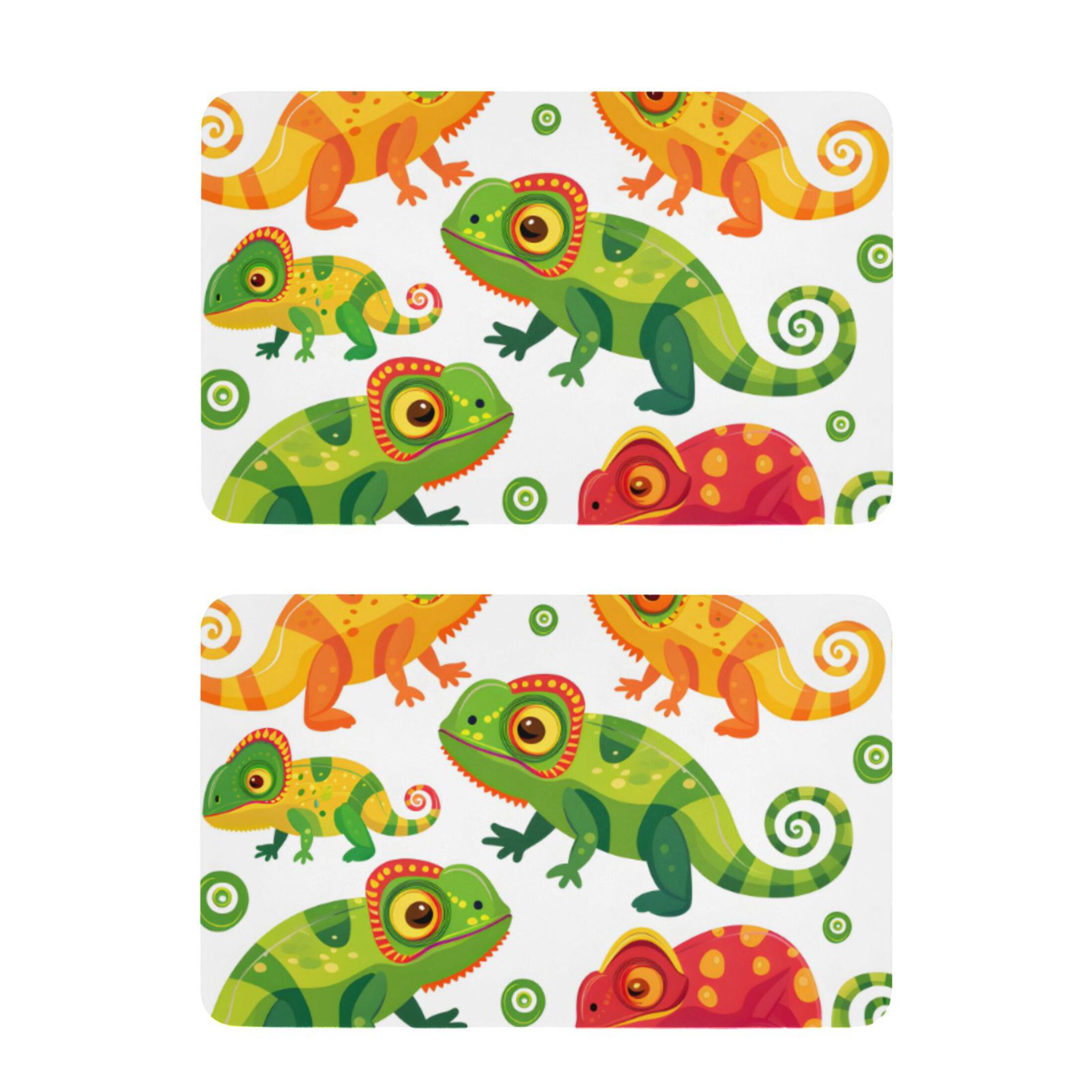 Colorful Chameleon Refrigerator Magnet Stickers Square Fridge Magnetic ...