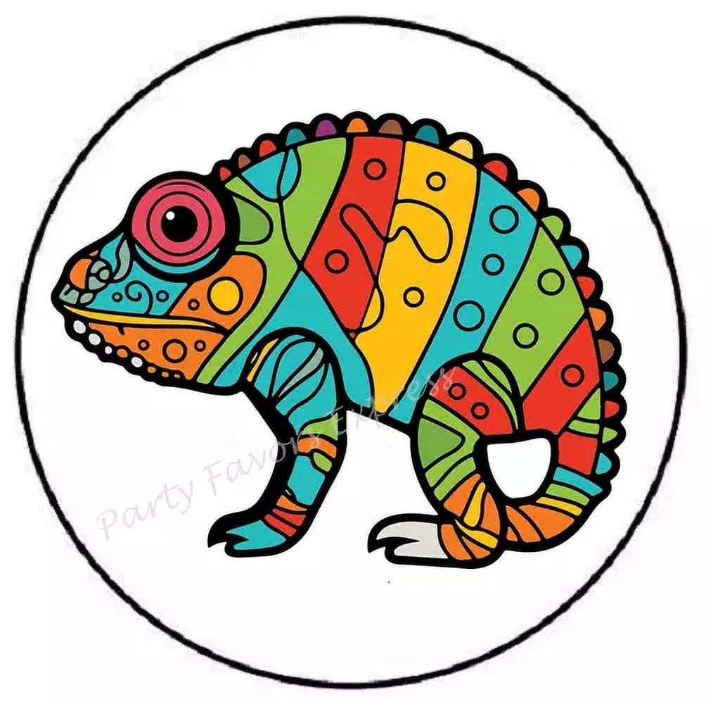 Colorful Chamelion Sticker Party Favors Sticker Envelope Seals Labels ...