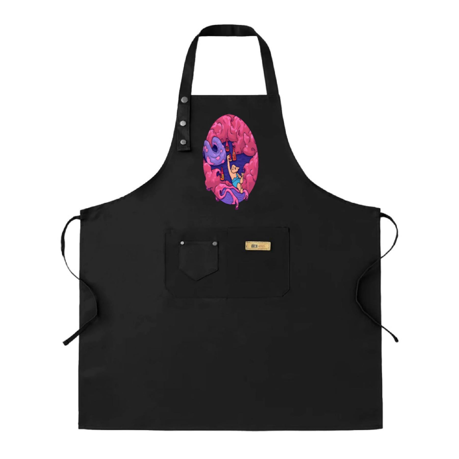 Colorful Character Design Bib Apron 2-Pack - Adjustable with 2 Pockets ...
