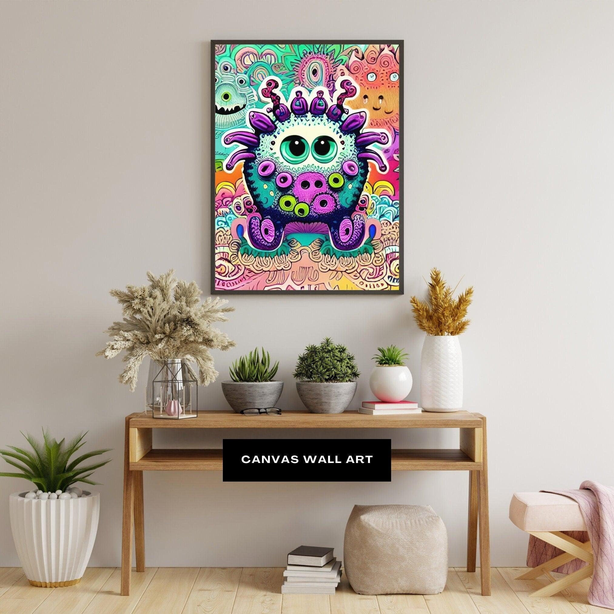 Colorful Characters of Carnivorous Creatures- Canvas Wall Art - Walmart.com