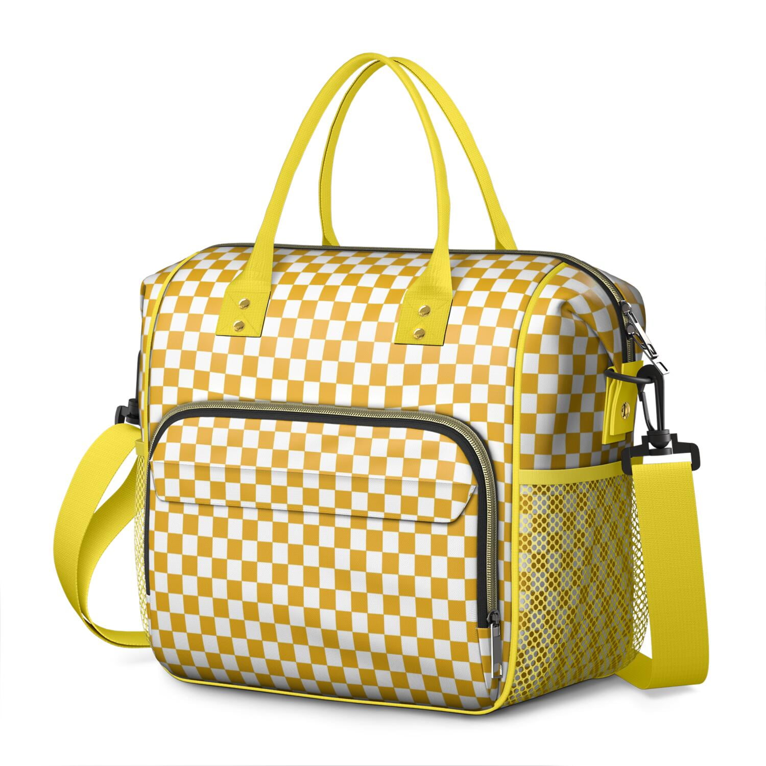 Colorful Checkered Leakproof Lunch Box - Large Insulated Cooler Bag ...