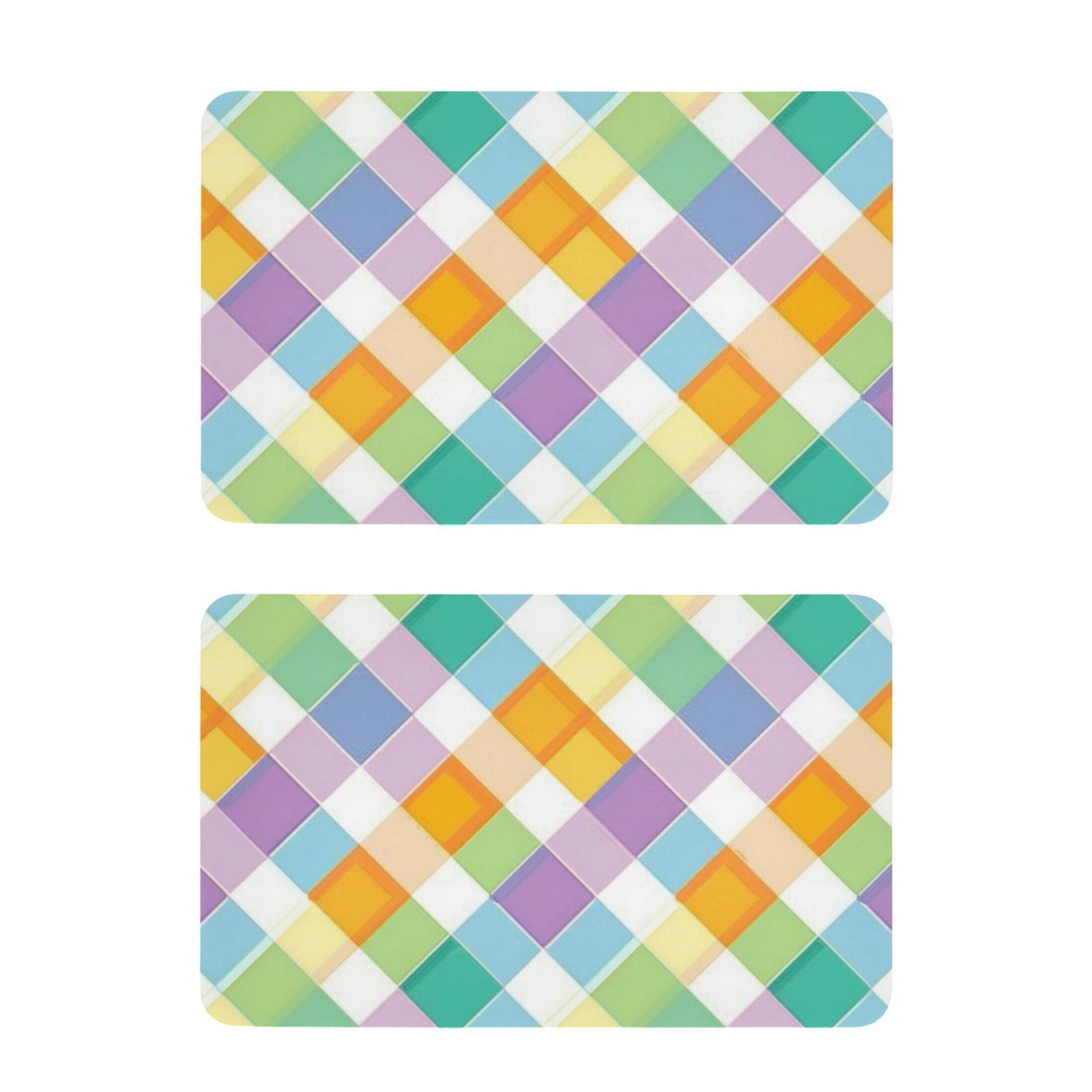 Colorful Checkered Squares Refrigerator Magnet Stickers Square Fridge ...