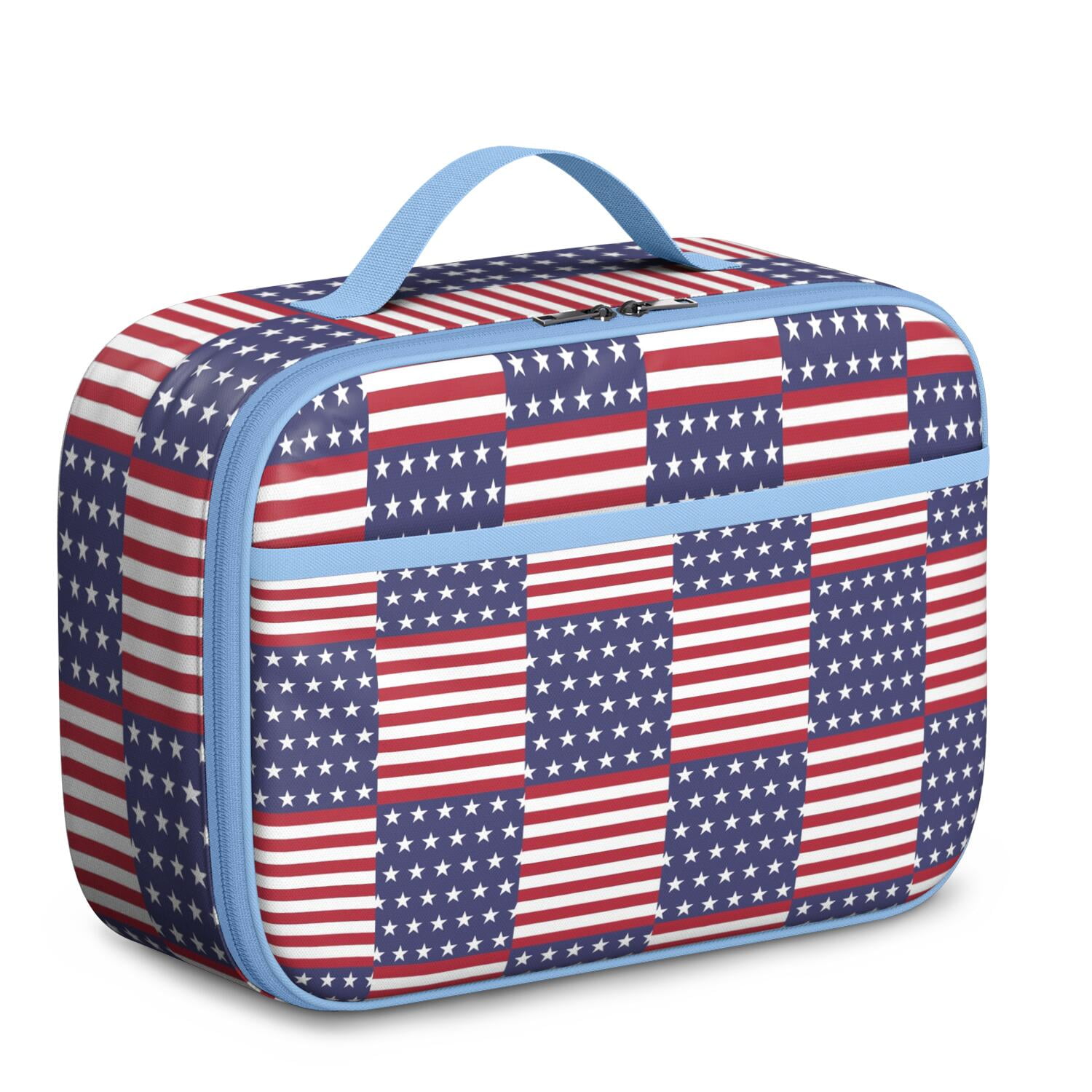 Colorful Checkered Thermal Lunch Bag - Spill-Resistant Interior ...