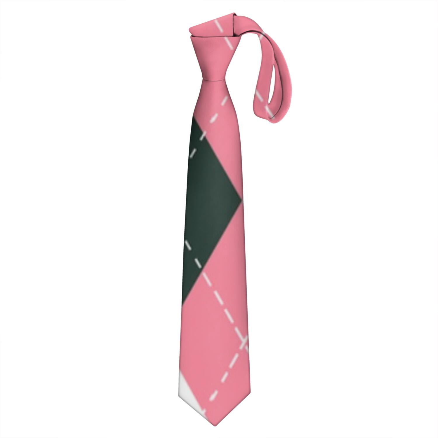 Colorful Checkered Tie - Striped and Checkered Fusion Men's Necktie ...