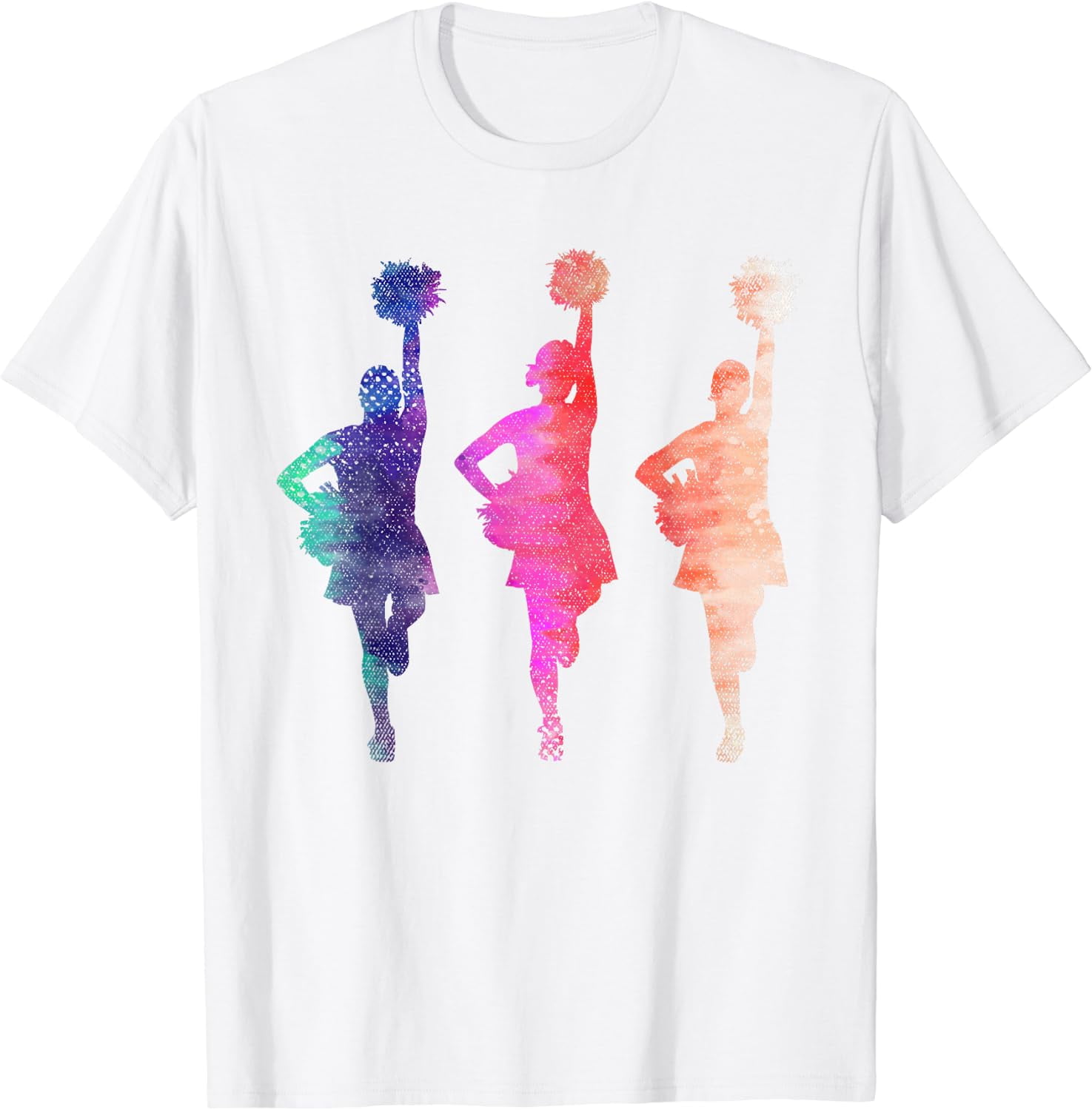 Colorful Cheerleading Girls Cheer Team Cheerleader T-Shirt - Walmart.com