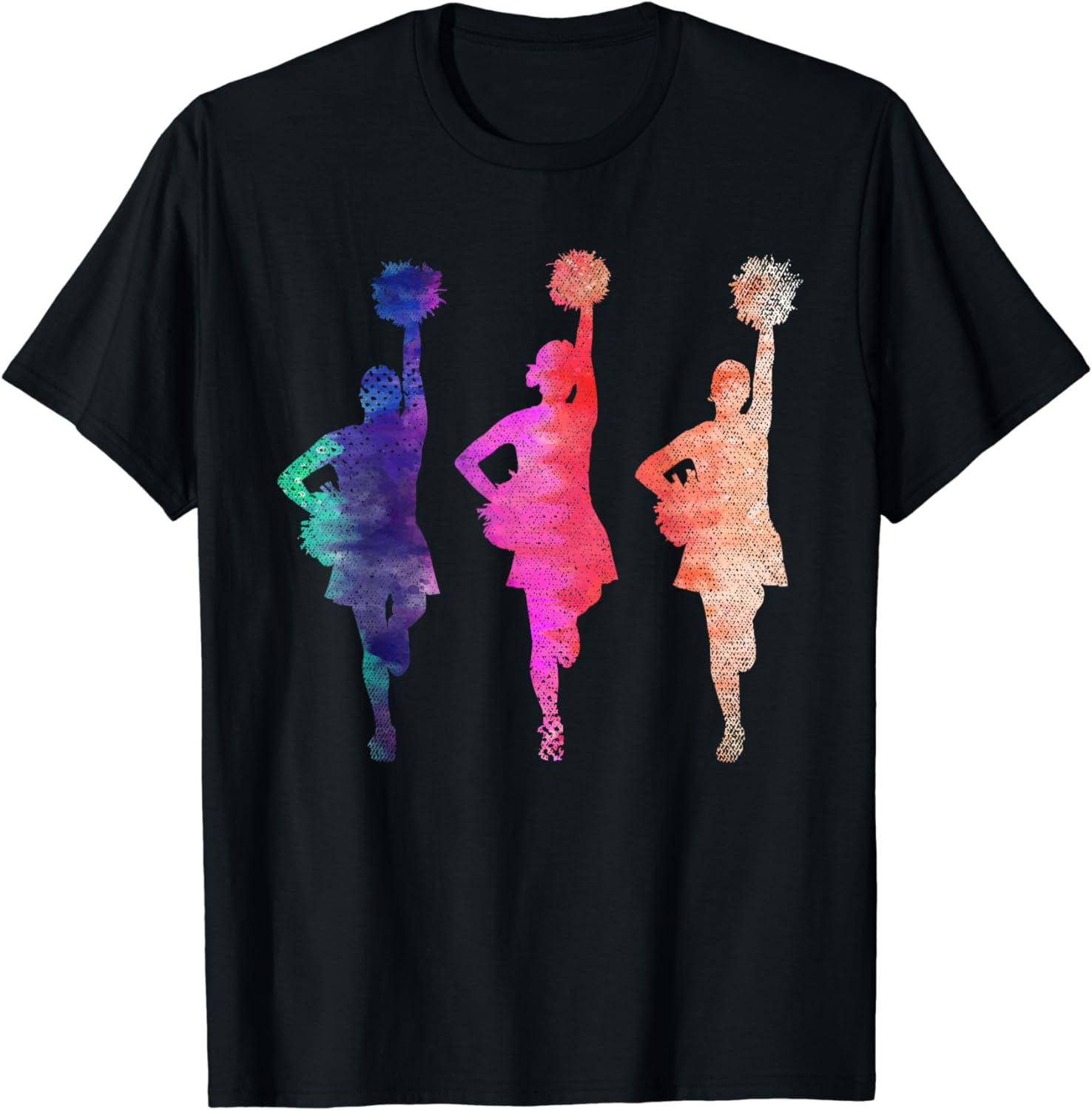 Colorful Cheerleading Girls Cheer Team Cheerleader T-Shirt - Walmart.com