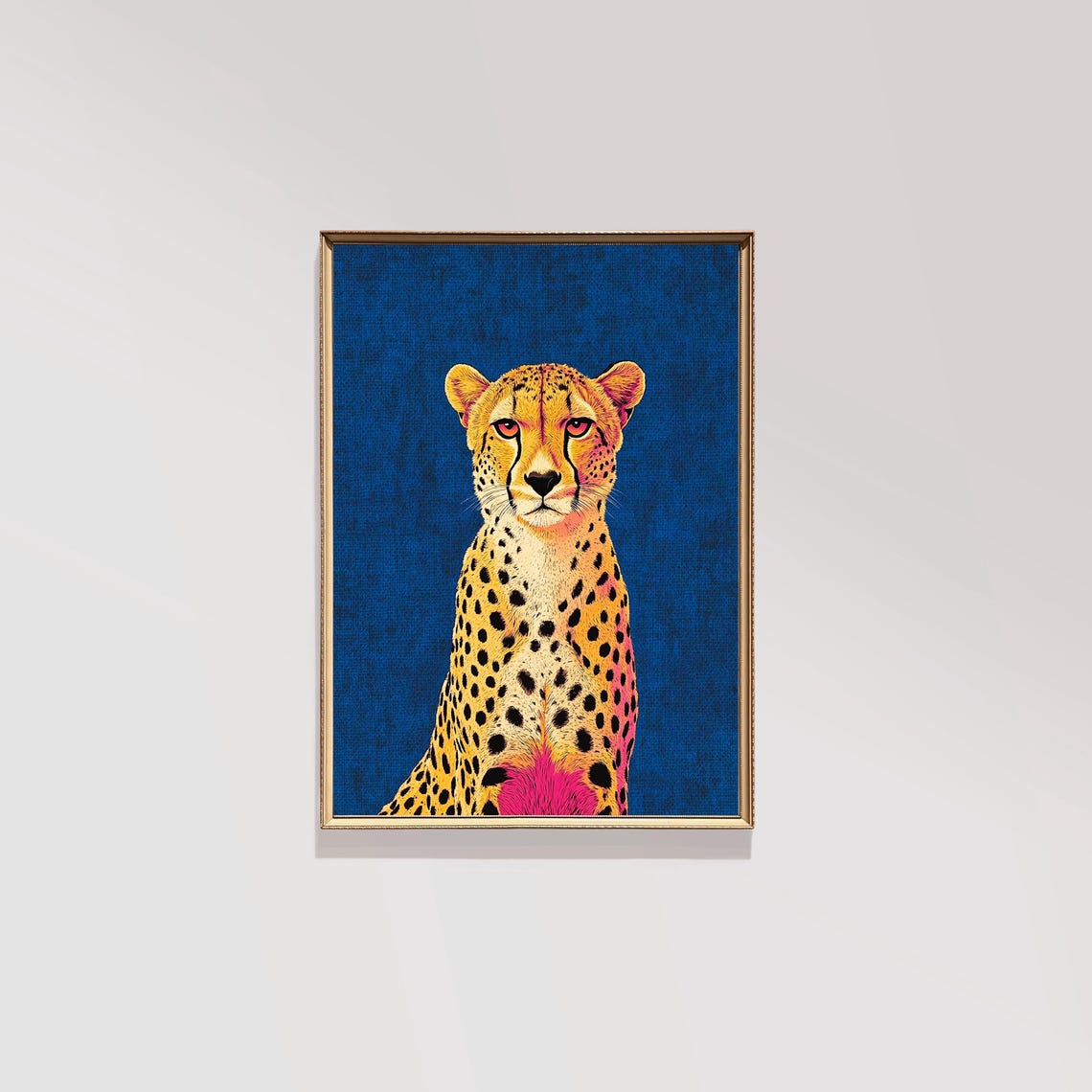 Colorful Cheetah Print Poster Cheetah Wall Art Poster Leopard Art Print ...