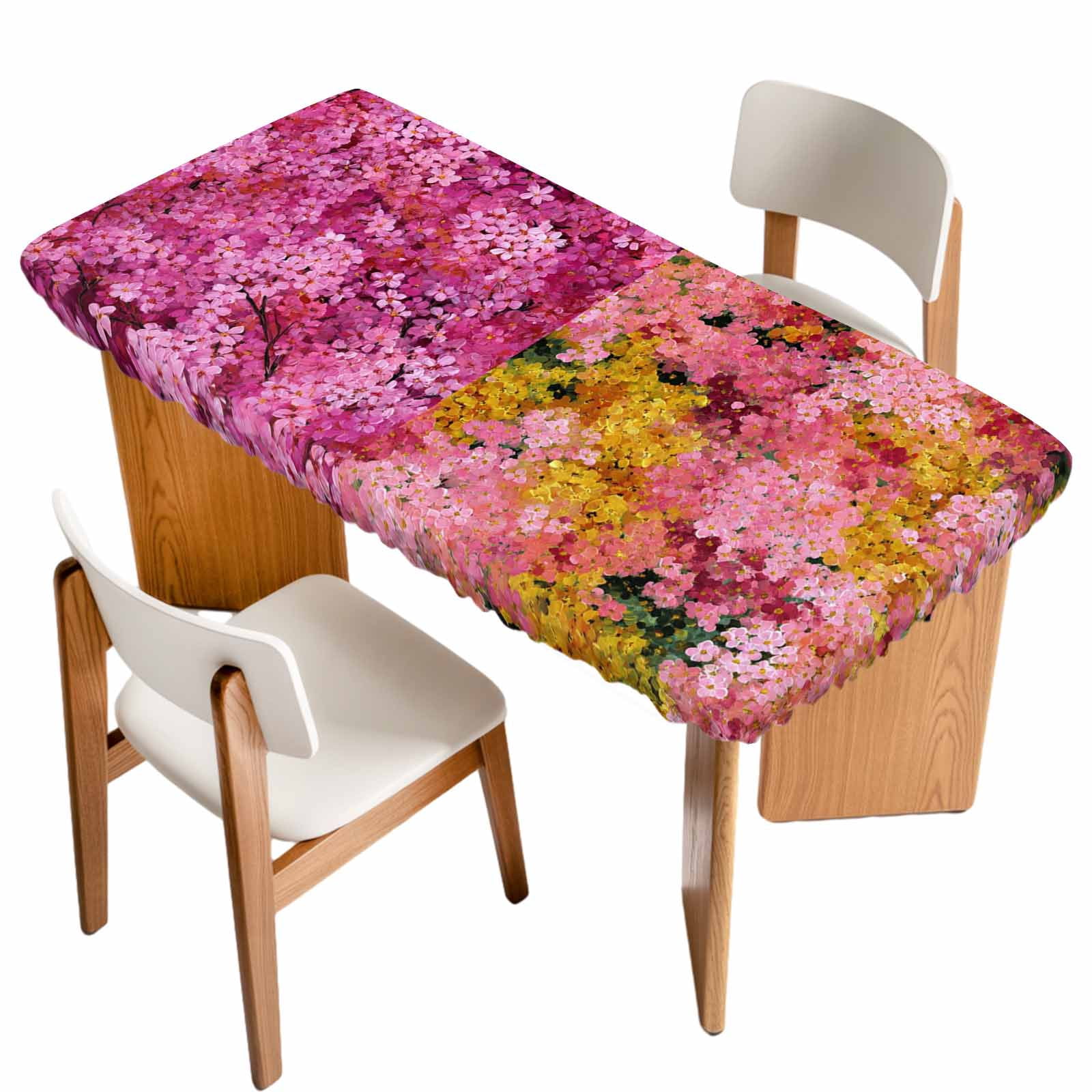 Colorful Cherry Blossom Table Cloths for 3 Foot Rectangle Tables ...