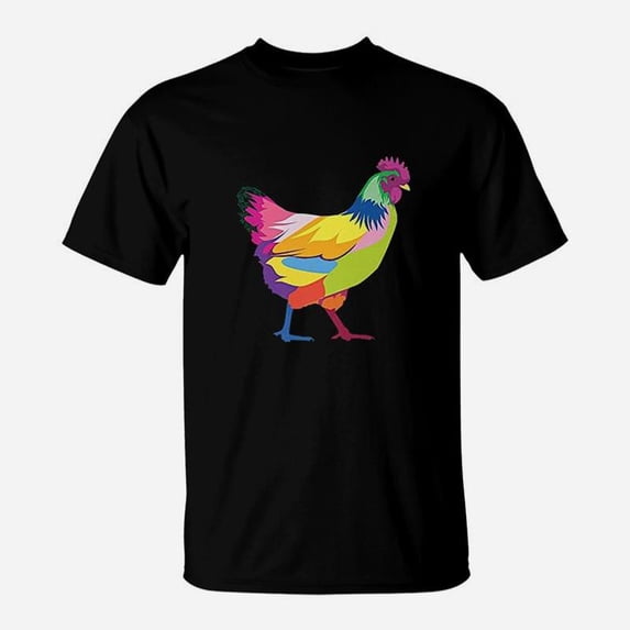 Colorful Chicken Rainbow Hen For Mama TShirt - Walmart.com