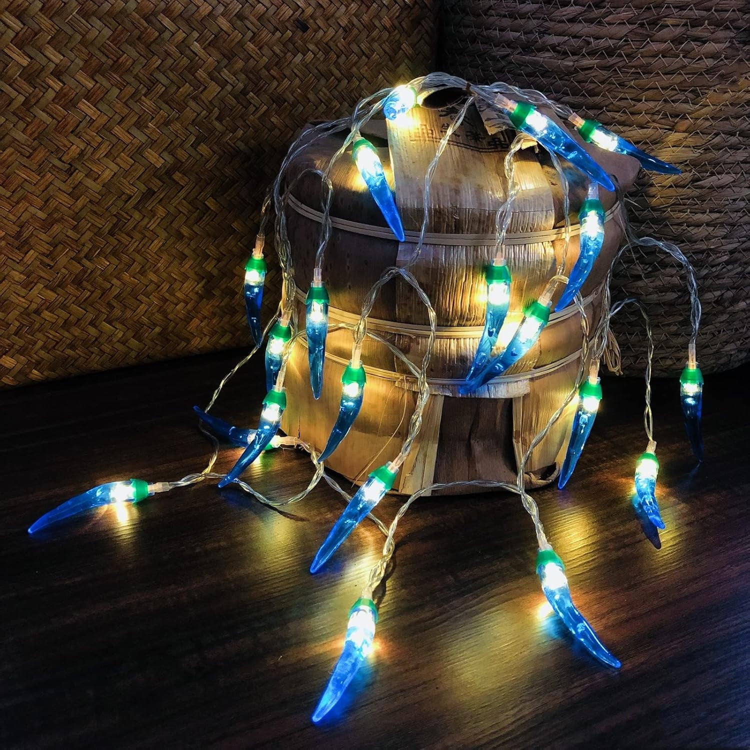 Colorful Chilli String Lights LED Copper Wire Fairy Light Pepper Decor ...