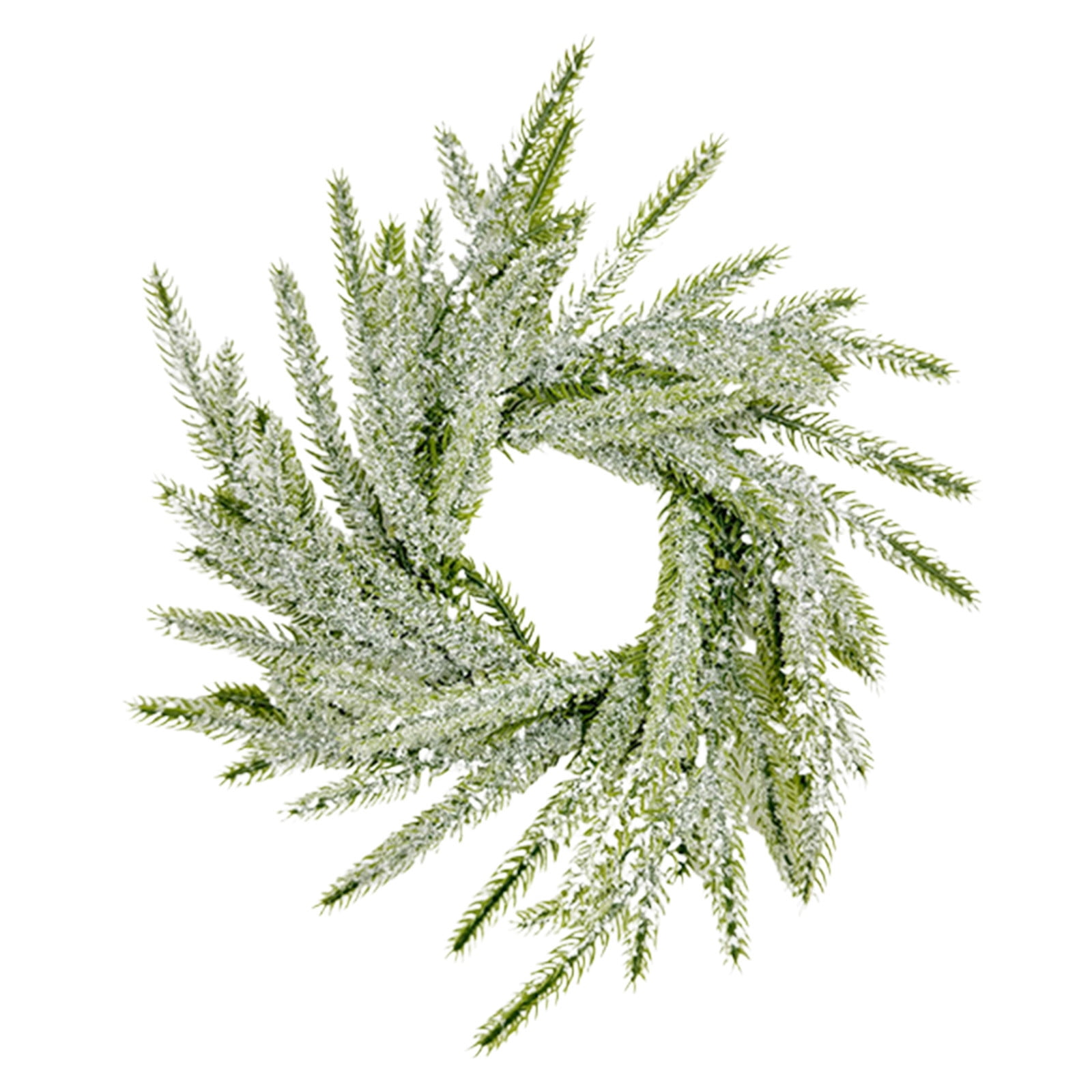 Colorful Christmas Candle Wreath, Plastic Pine Garland For Tabletop ...