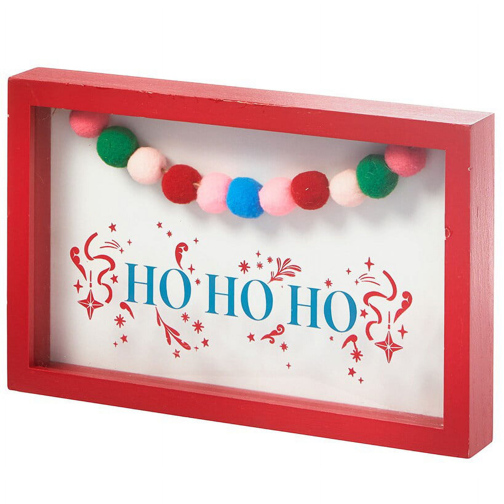 Colorful Christmas Ho Ho Ho Sign - Walmart.com