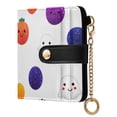 Colorful Circle Specters Halloween Cute Pumpkin Women's Wallet PU ...