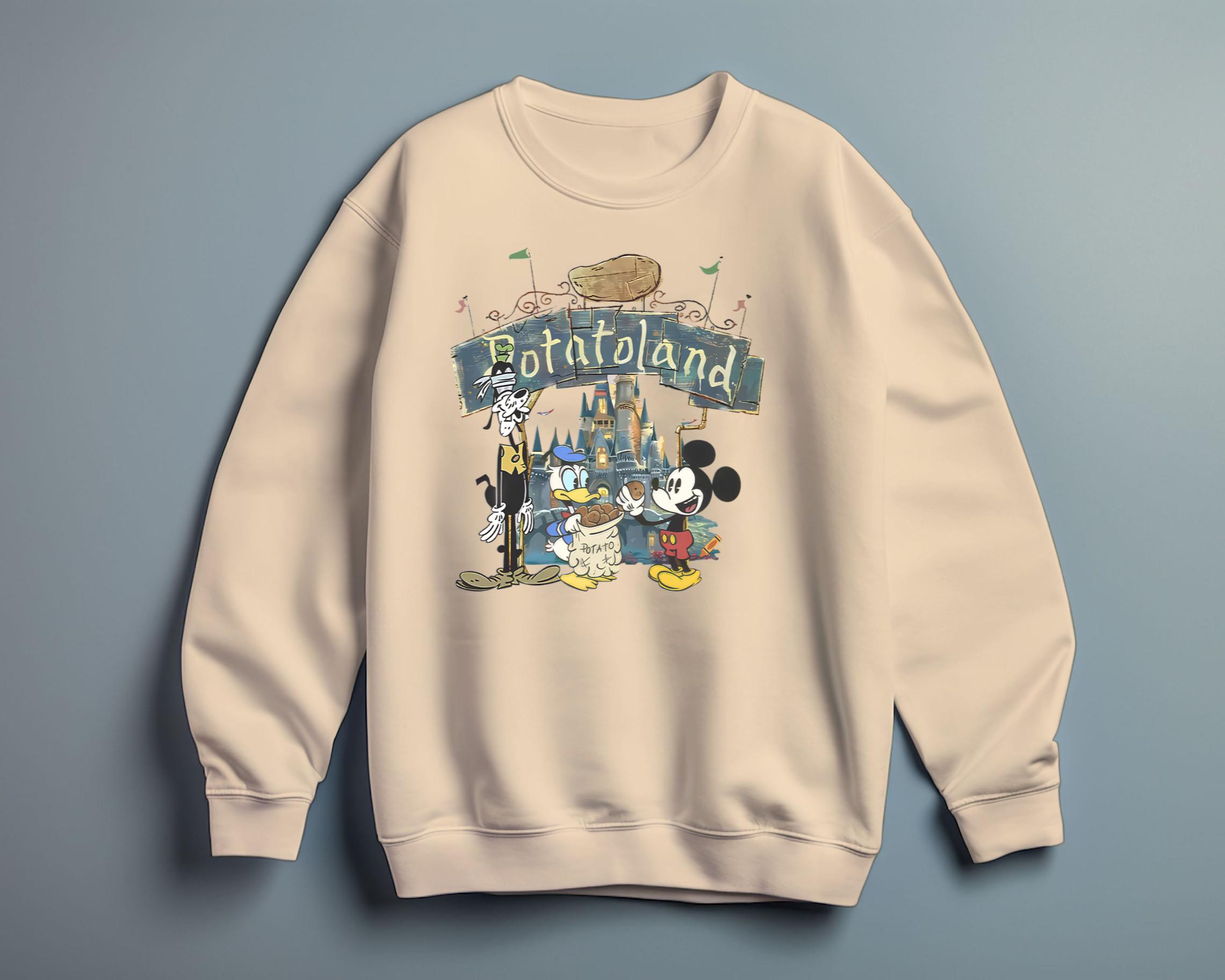 Colorful Classic Cartoon Friends Shirt, Fun Character Potatoland ...