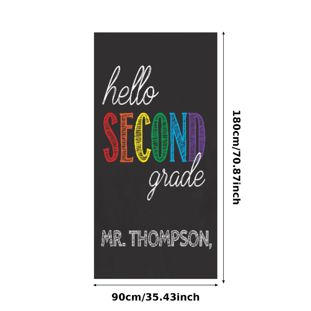 Colorful Classroom Banner School Decoration Welcome Sign for Second ...