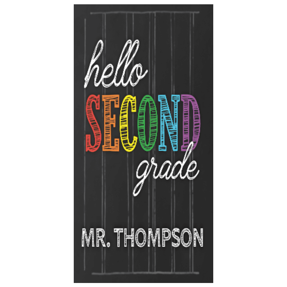 Colorful Classroom Banner School Decoration Welcome Sign for Second ...