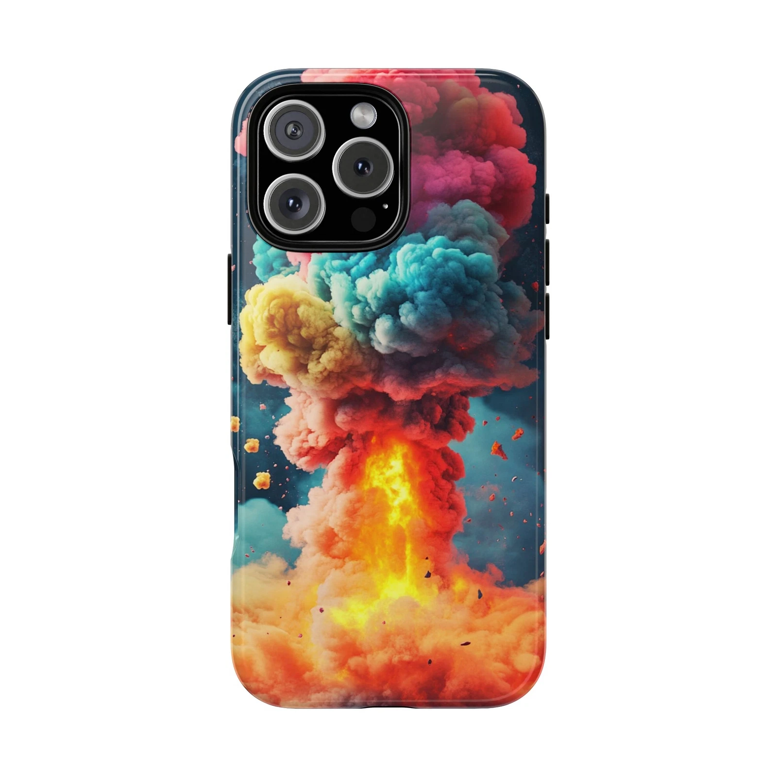 Colorful Cloud Explosion Sky Art Case for iPhone 17 11 12 13 14 15 16 ...