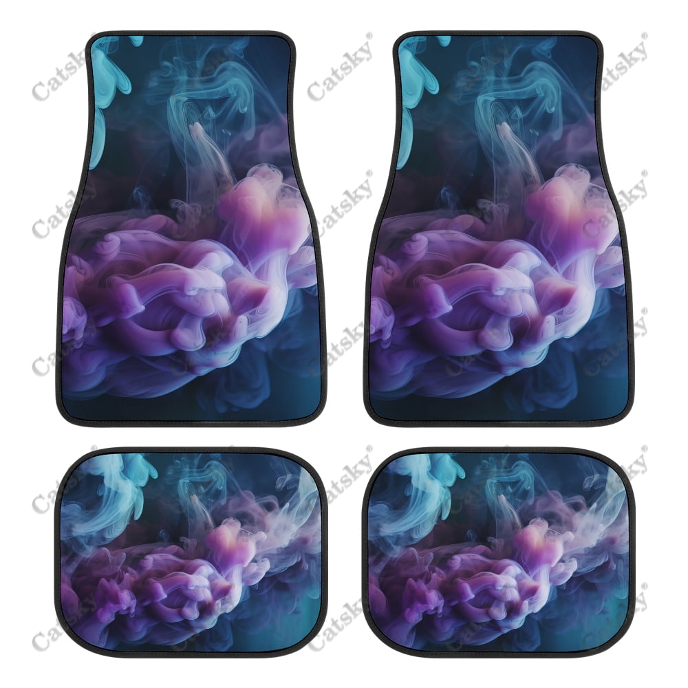 Colorful Cloud of Smoke Auto Floor Mats Carpet Customized Car Floor ...