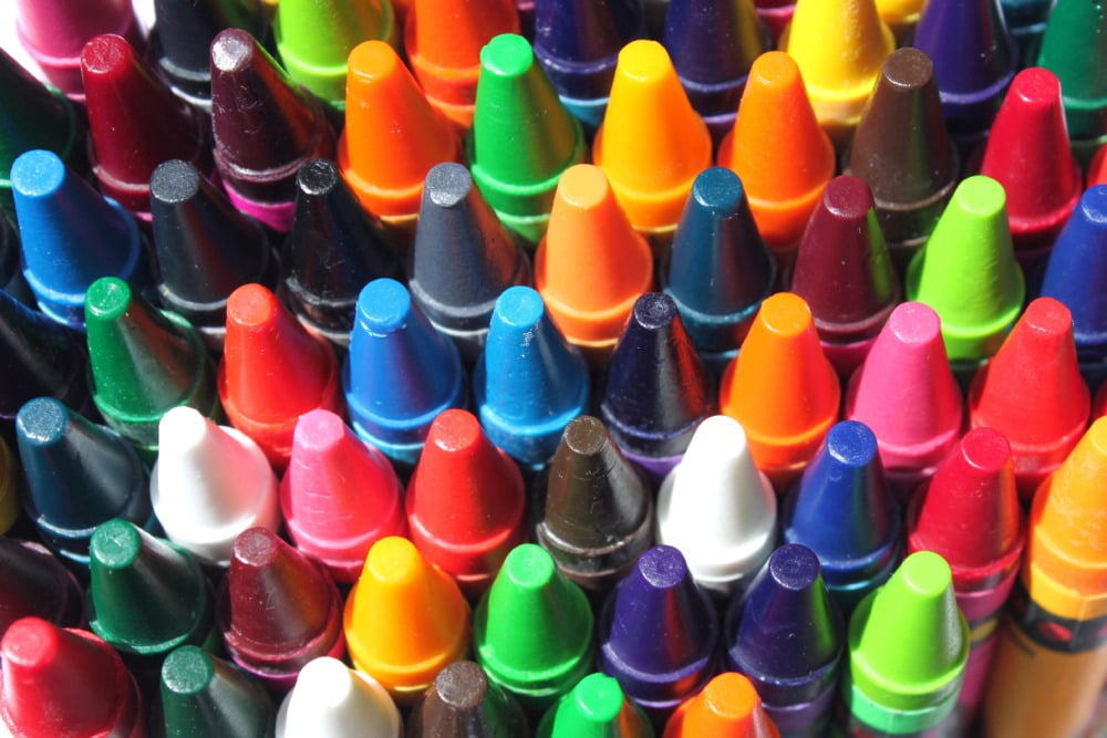 Colorful Collection of Crayons for Kids Arts and Crafts, Photography ...