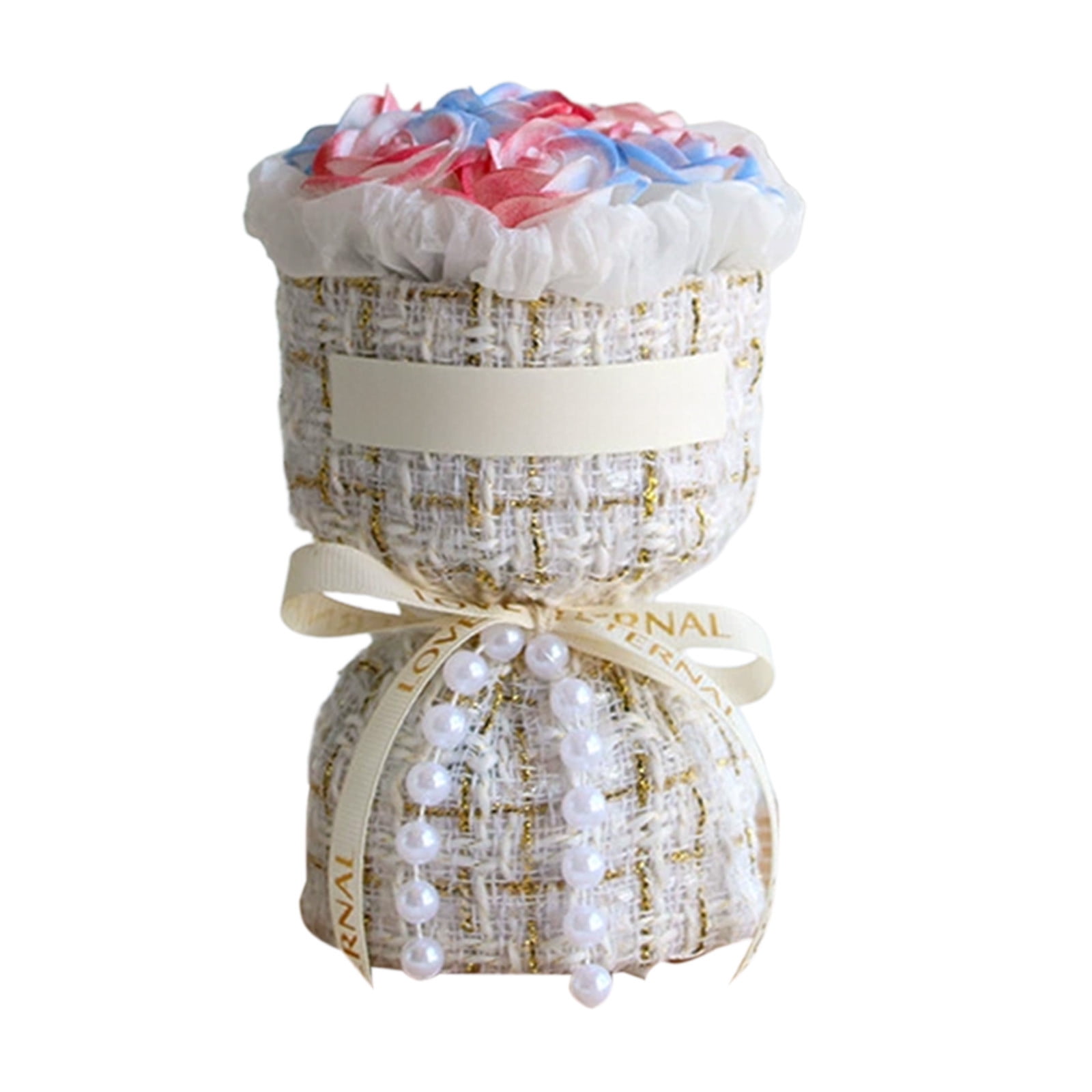 Colorful Colorful Artificial Rose Hand Bouquet Features Pearl And ...