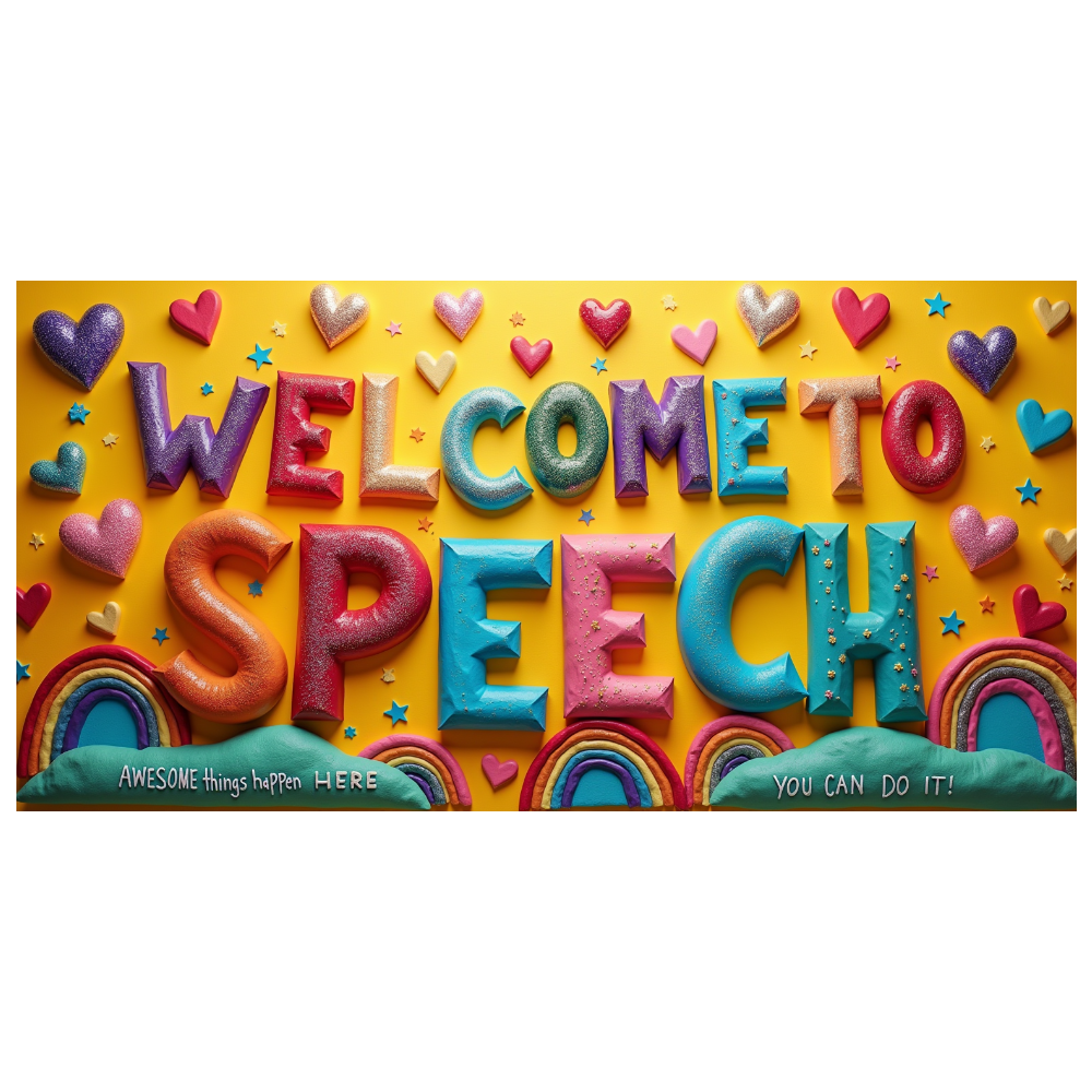 Colorful Comic Style Welcome to Speach Banner Background Party ...