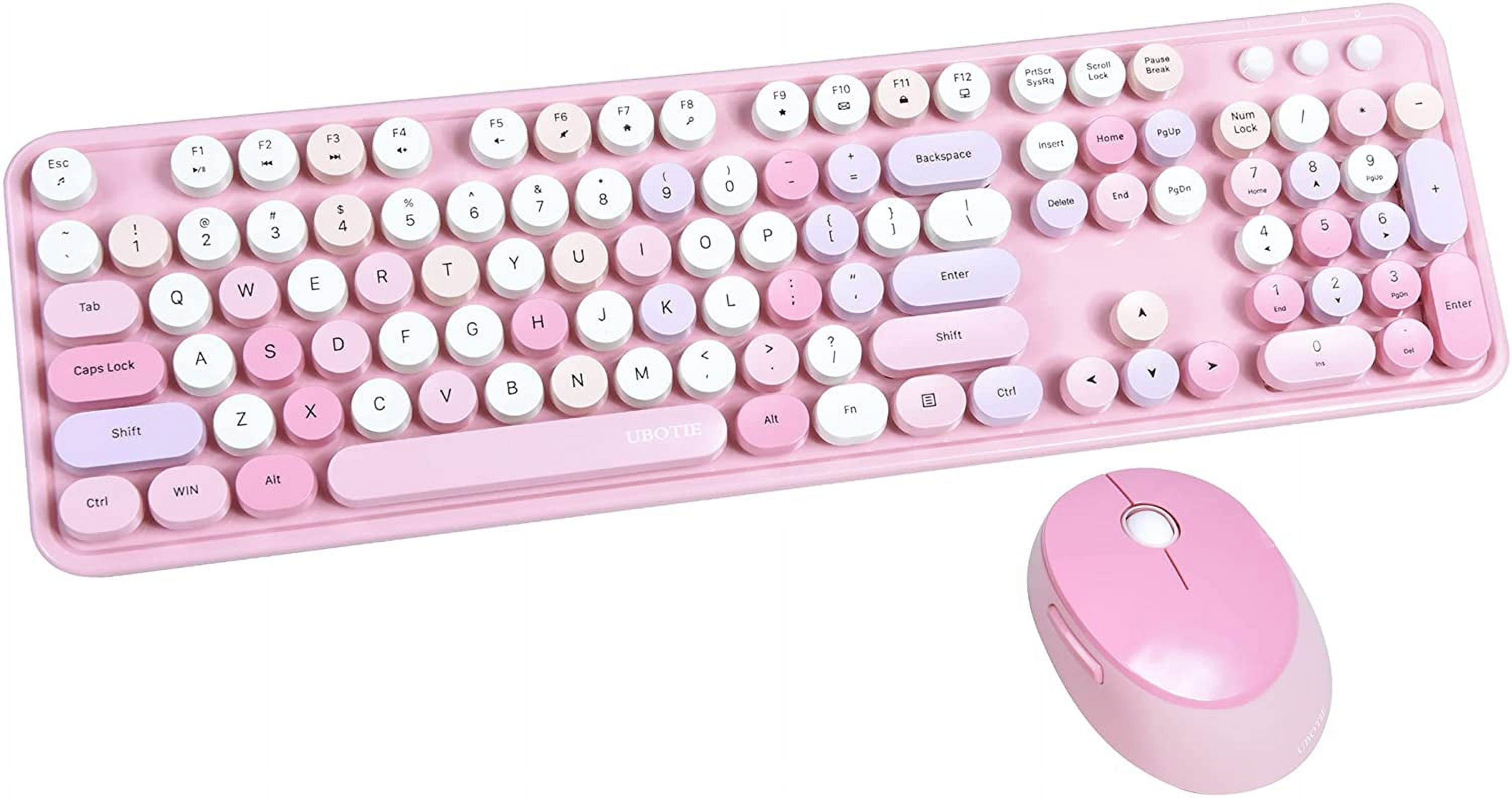 Colorful Computer Wireless Keyboard And Mouse Combination Typewriter